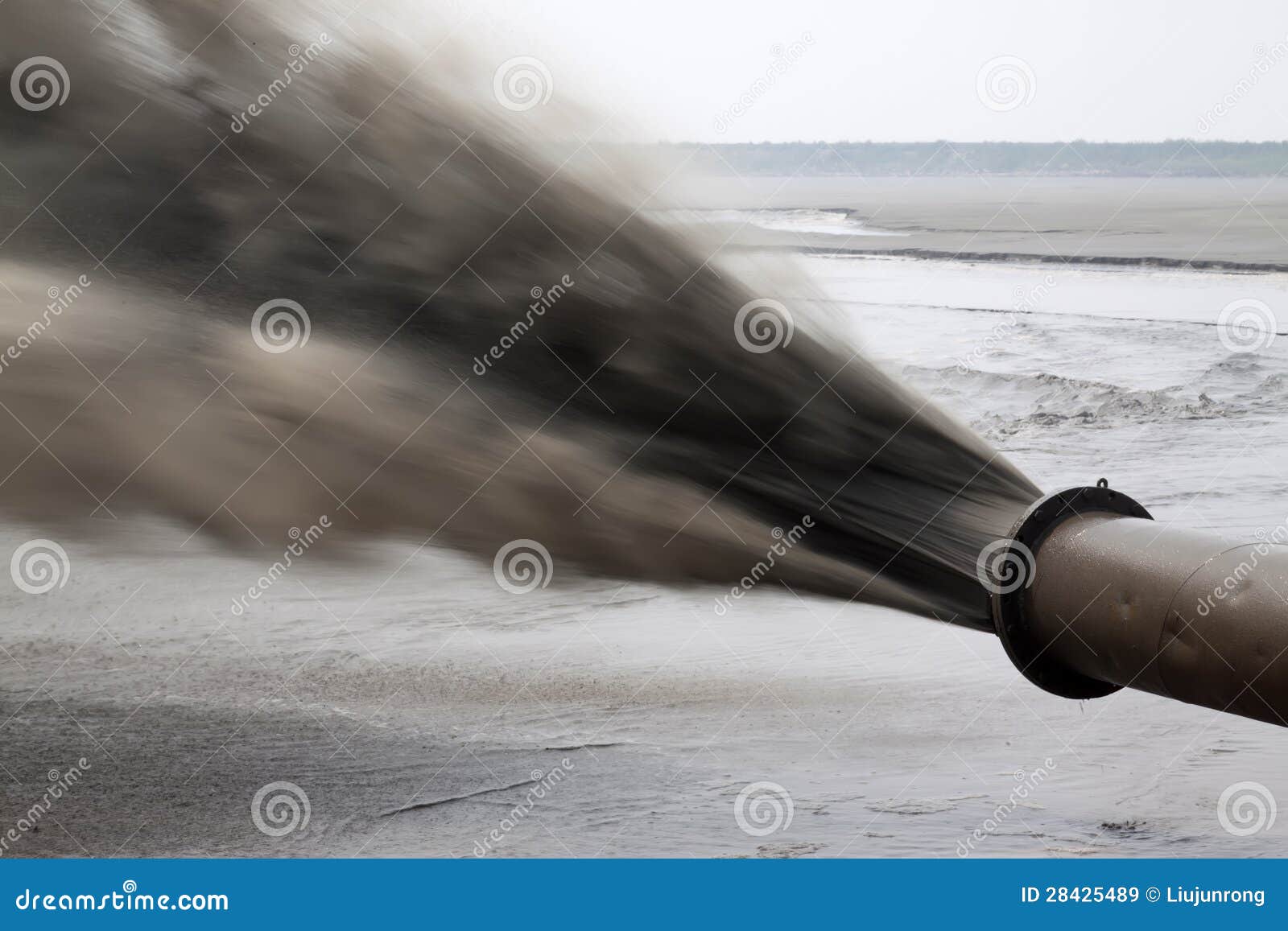 Blowing Sand Made Land Engineering by the Sea Stock Image - Image of ...