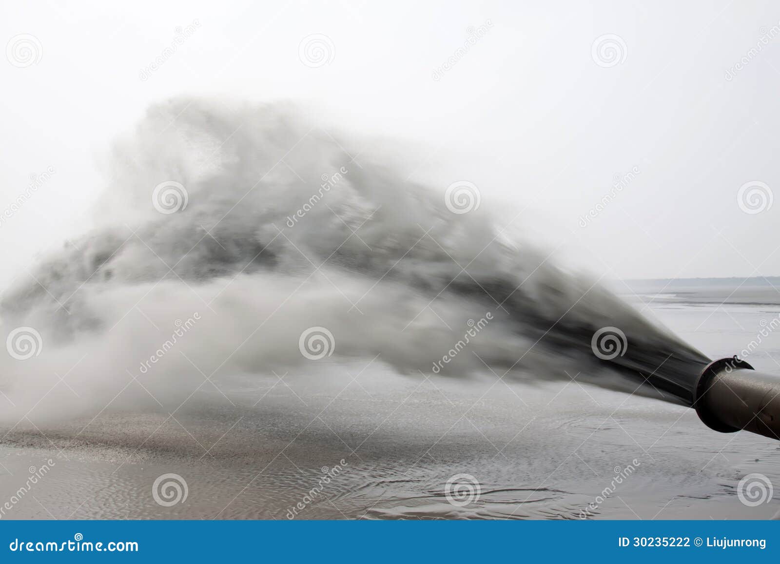 Blowing Sand Made Land Engineering by the Sea Stock Photo - Image of ...