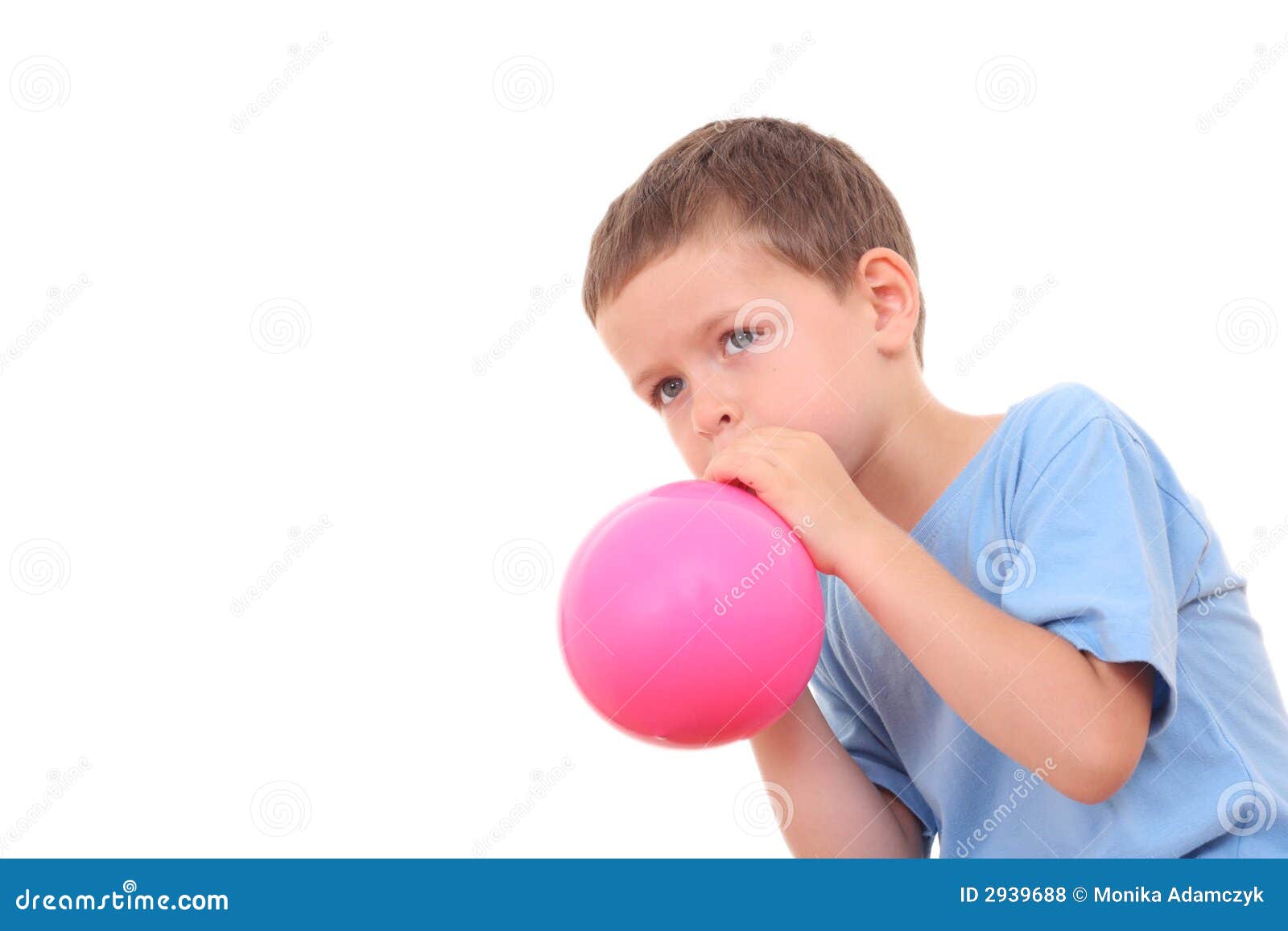 Blowing up balloon stock photo. Image of balloon, portrait - 2939688