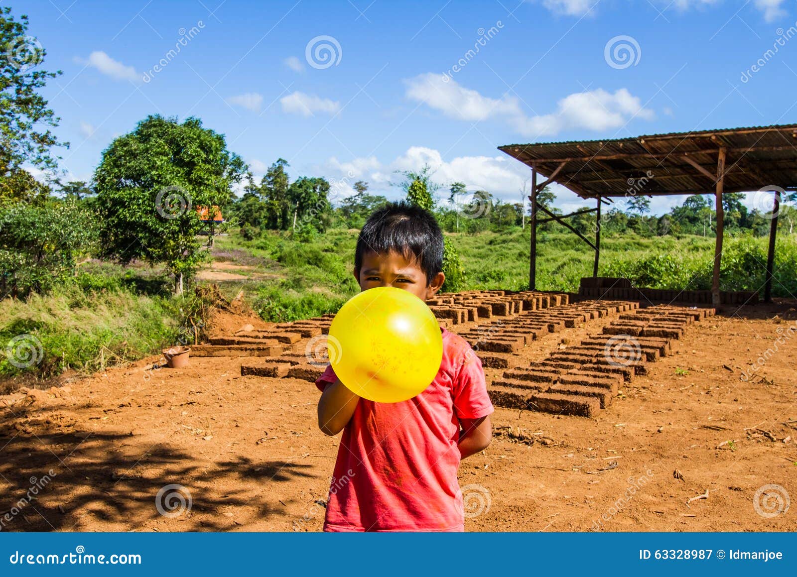 Chaff Blowing Out Behind A Combine Harvester Stock Photo ...