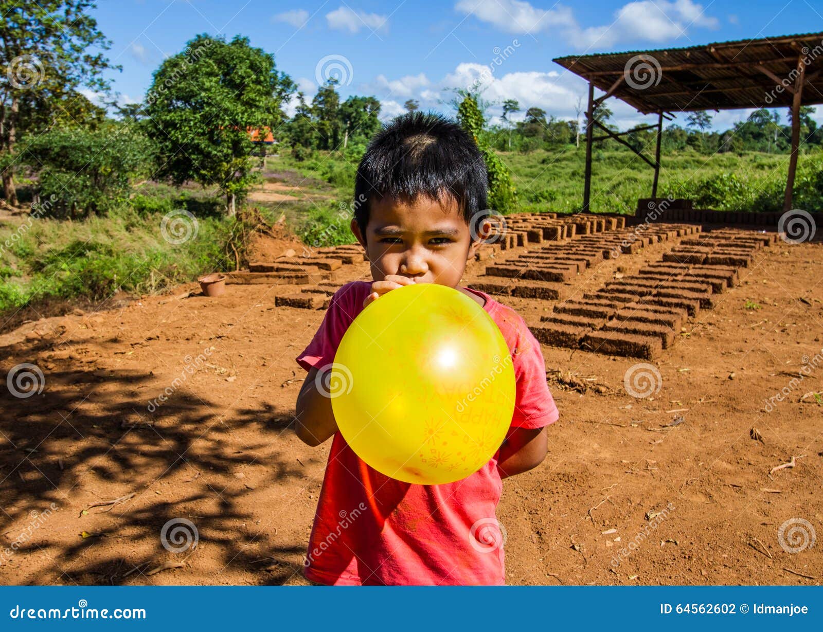 Chaff Blowing Out Behind A Combine Harvester Stock Photo ...