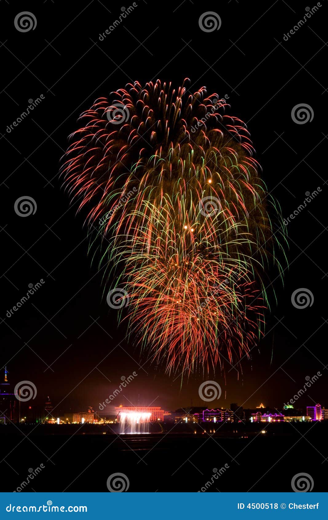 Blowing Up Fireworks Picture. Image: 4500518