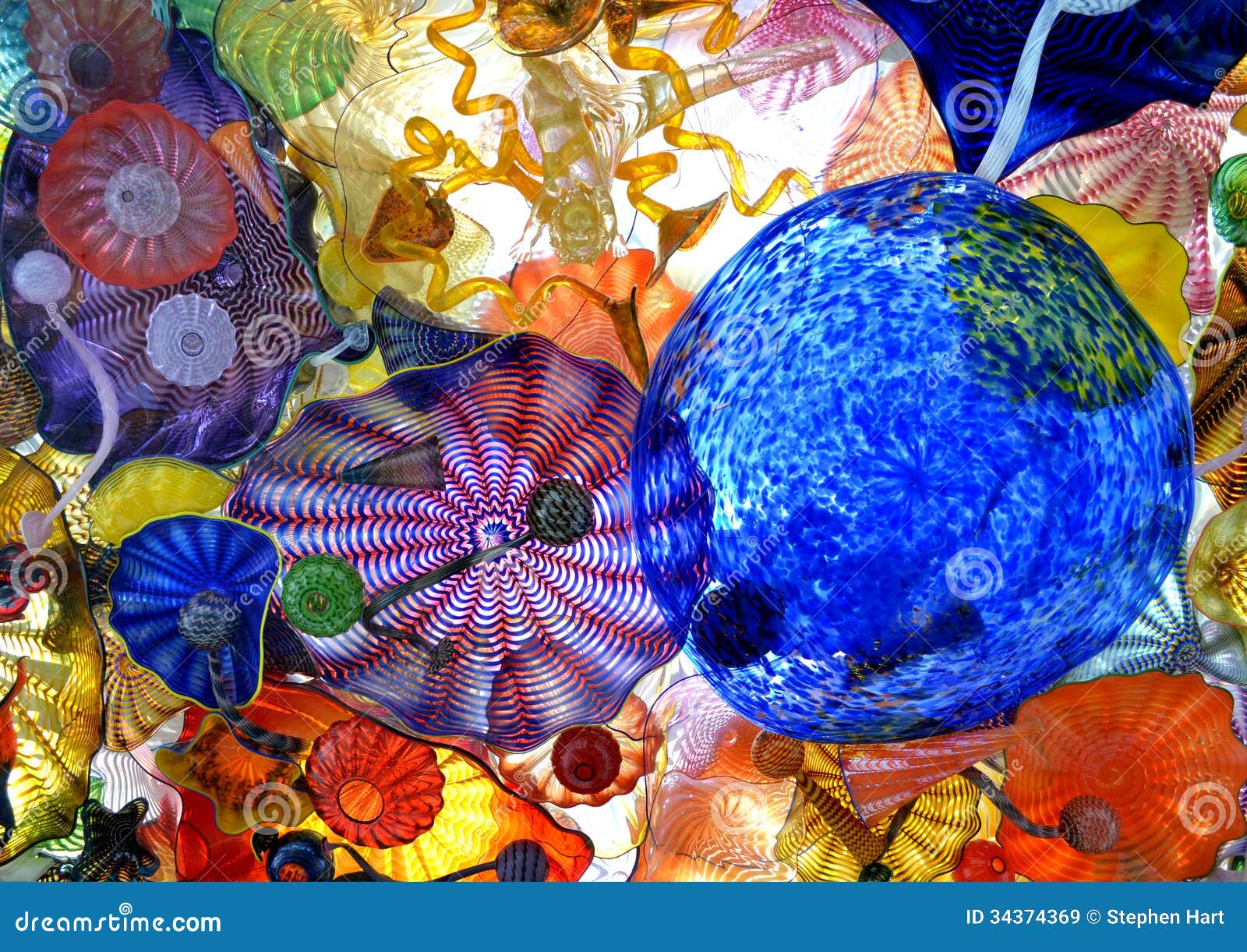 Blown Glass Array stock image. Image of hanging, decoration - 34374369