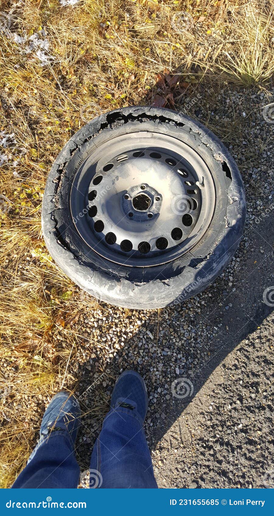 Exploded Tire 2 stock image. Image of tarmac, engine - 231655685