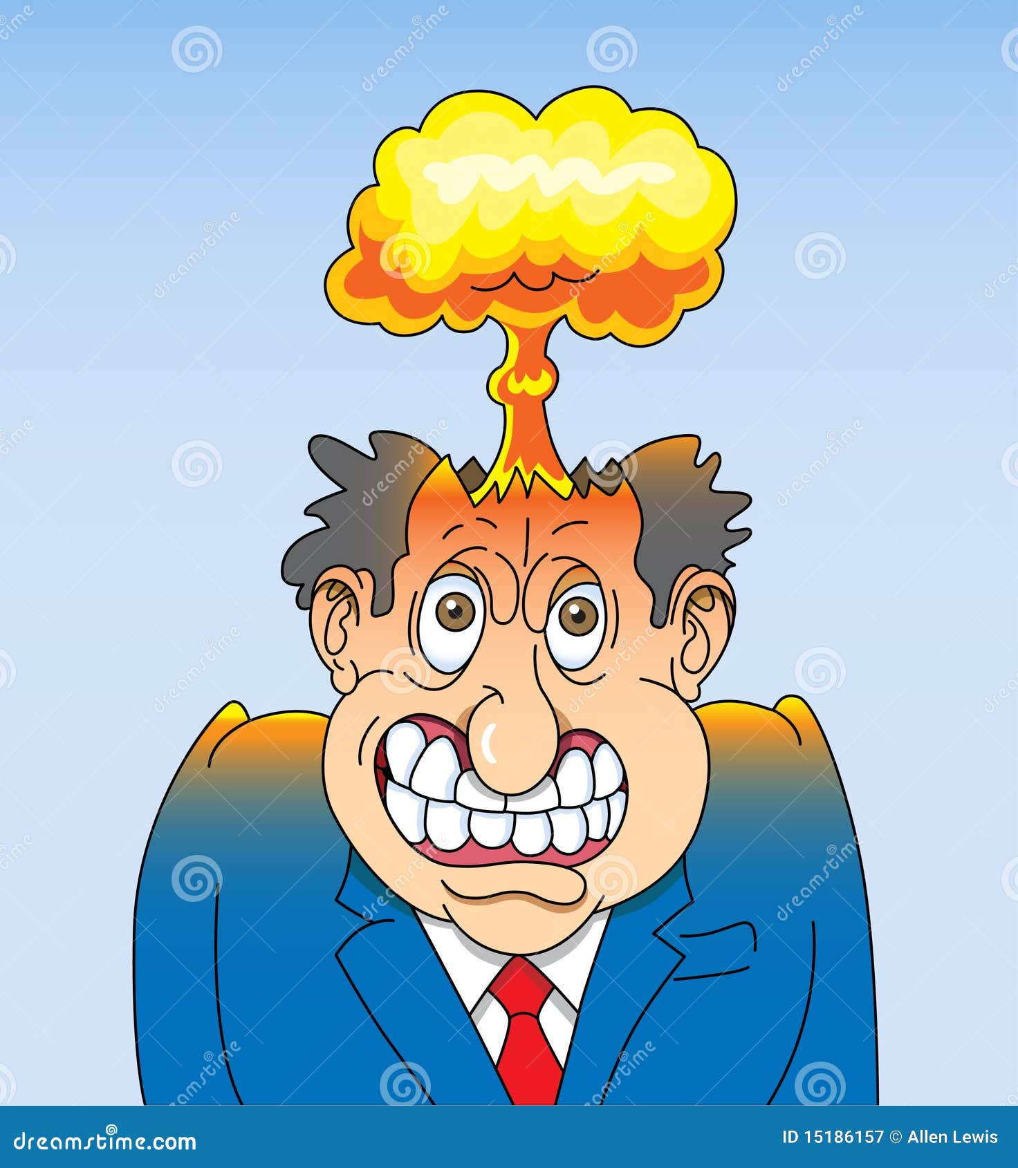 Blown Top stock vector. Illustration of nuclear, business - 15186157