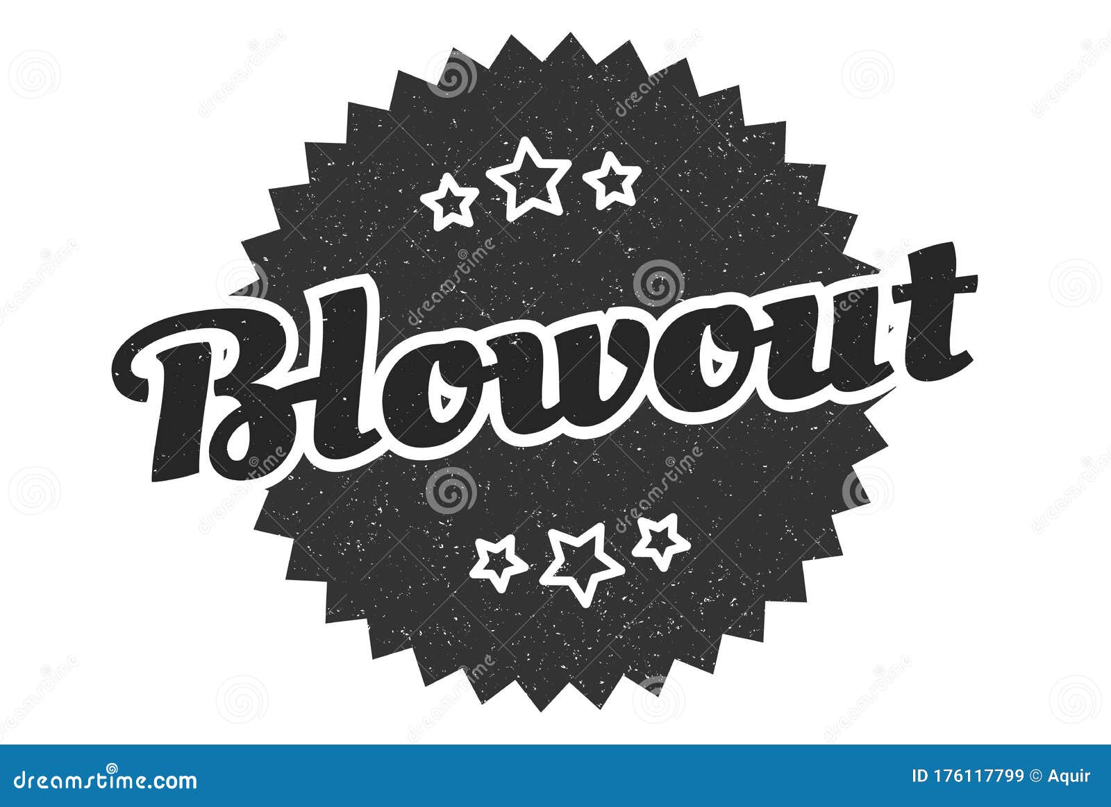 Blowout Sign. Blowout Vintage Retro Label Stock Vector - Illustration ...