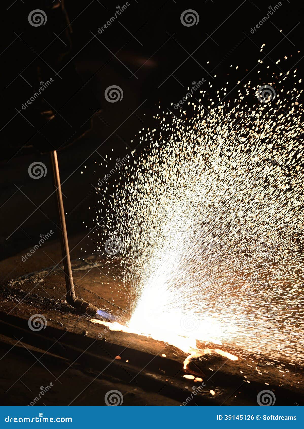 Blowpipe Welding stock photo. Image of blue, chopping - 39145126