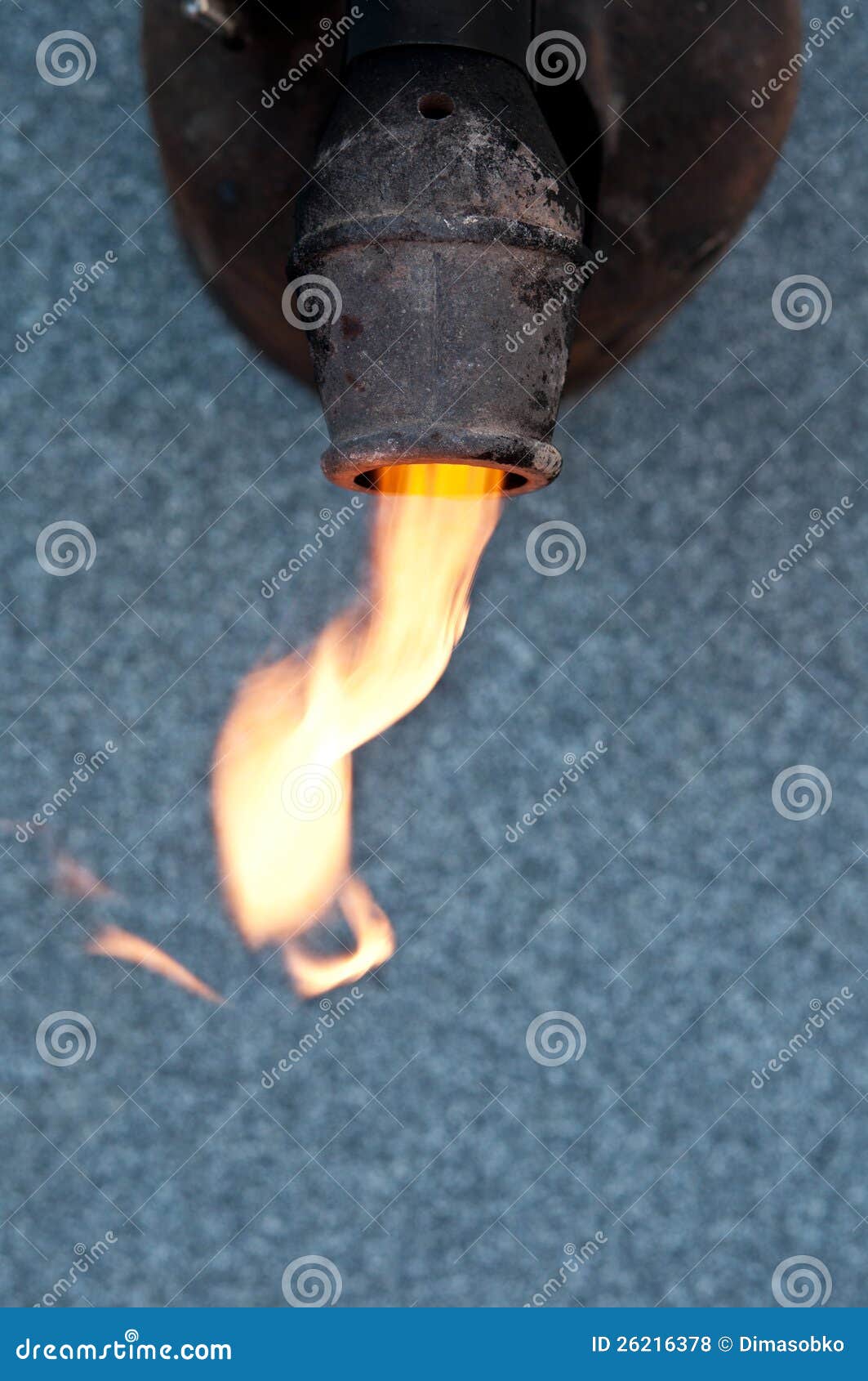 Blowtorch with fire stock photo. Image of kerosene, metallic - 26216378