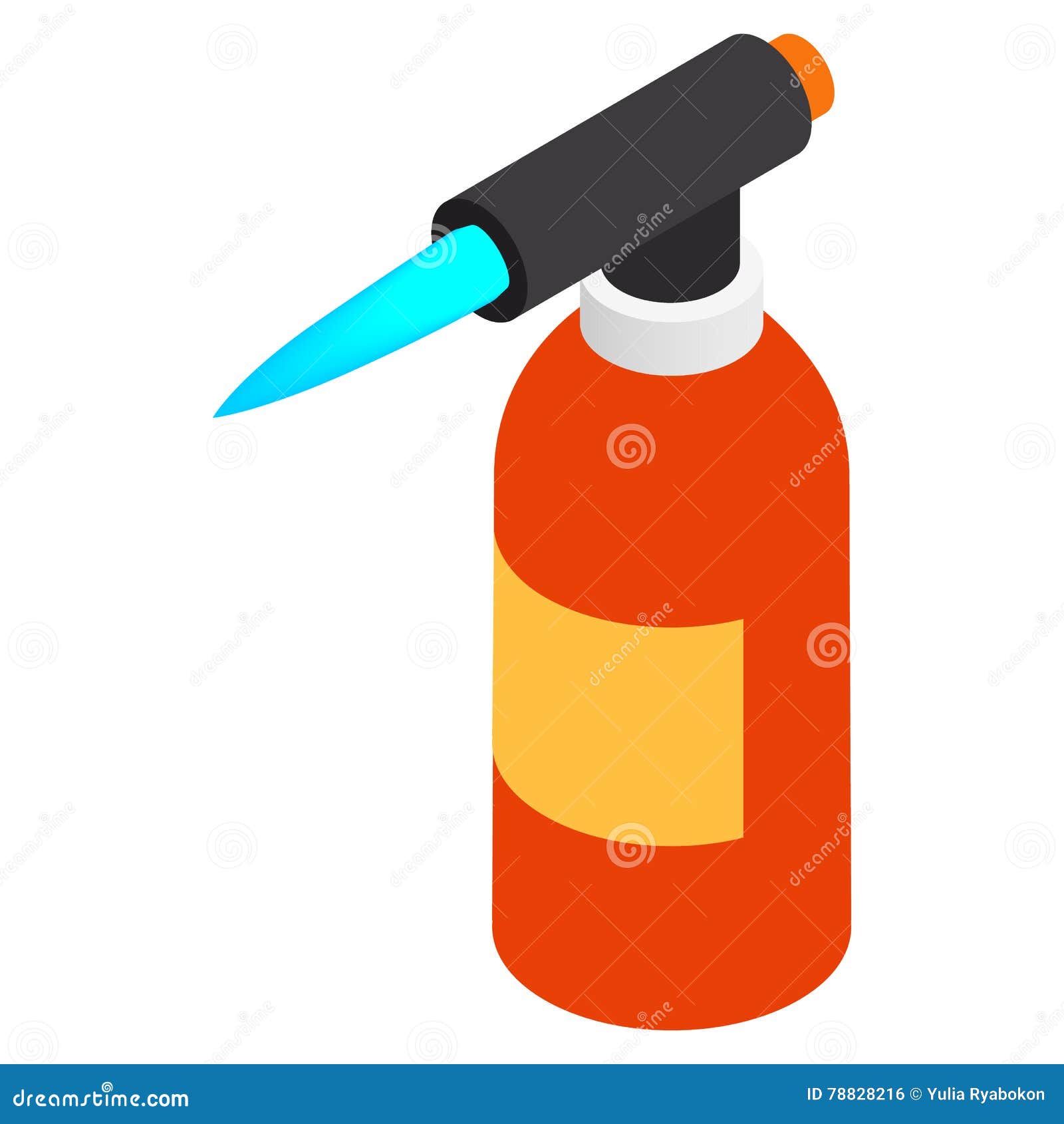 Blowtorch Icon, Isometric 3d Style Stock Vector - Illustration of ...