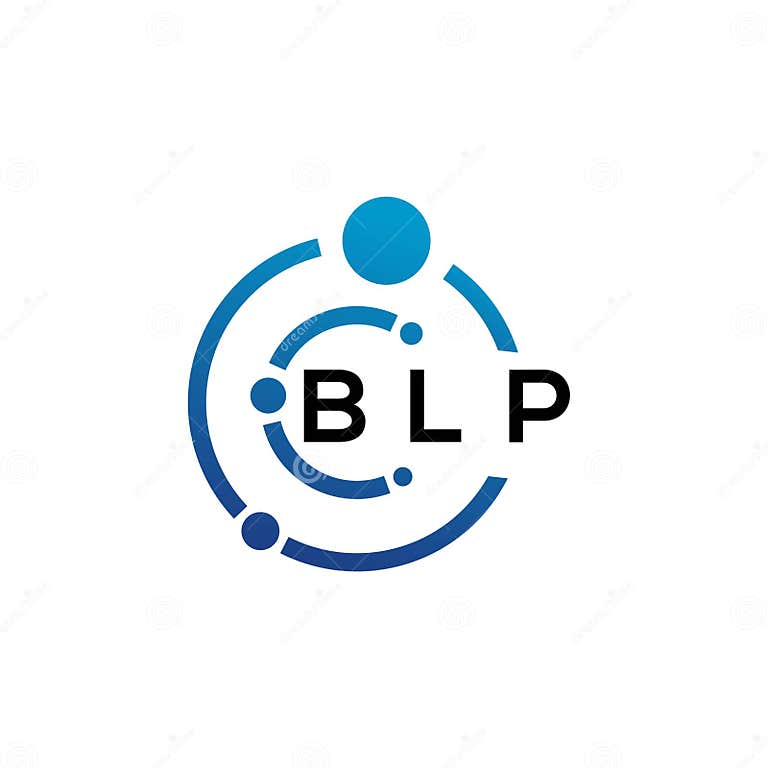 BLP Letter Logo Design on White Background. BLP Creative Initials ...