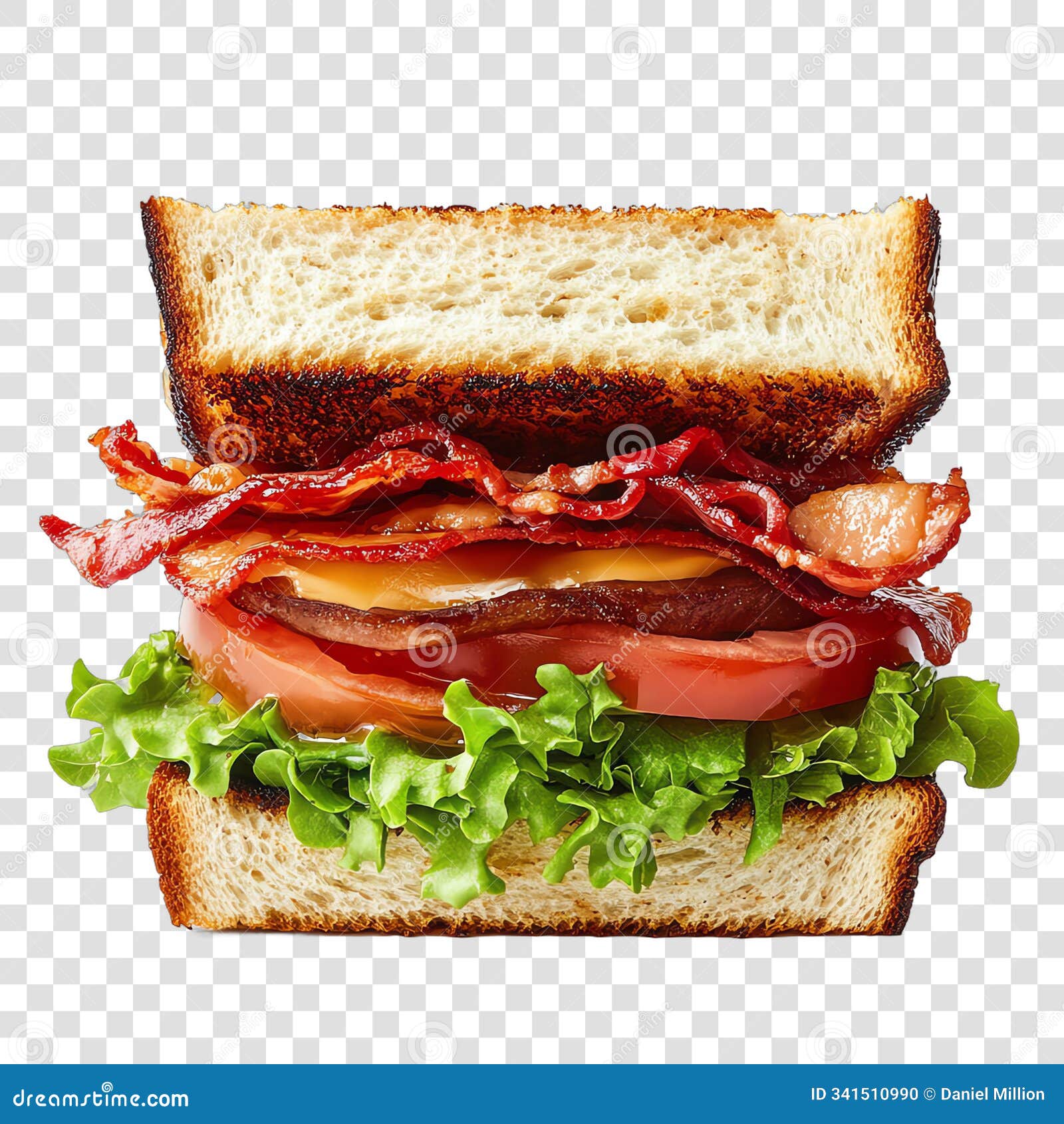 BLT Sandwich stock illustration. Illustration of sandwich - 341510990