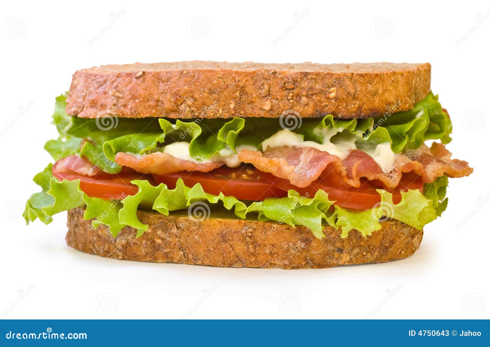 BLT Sandwich Isolated on White Stock Image - Image of delicatessen ...