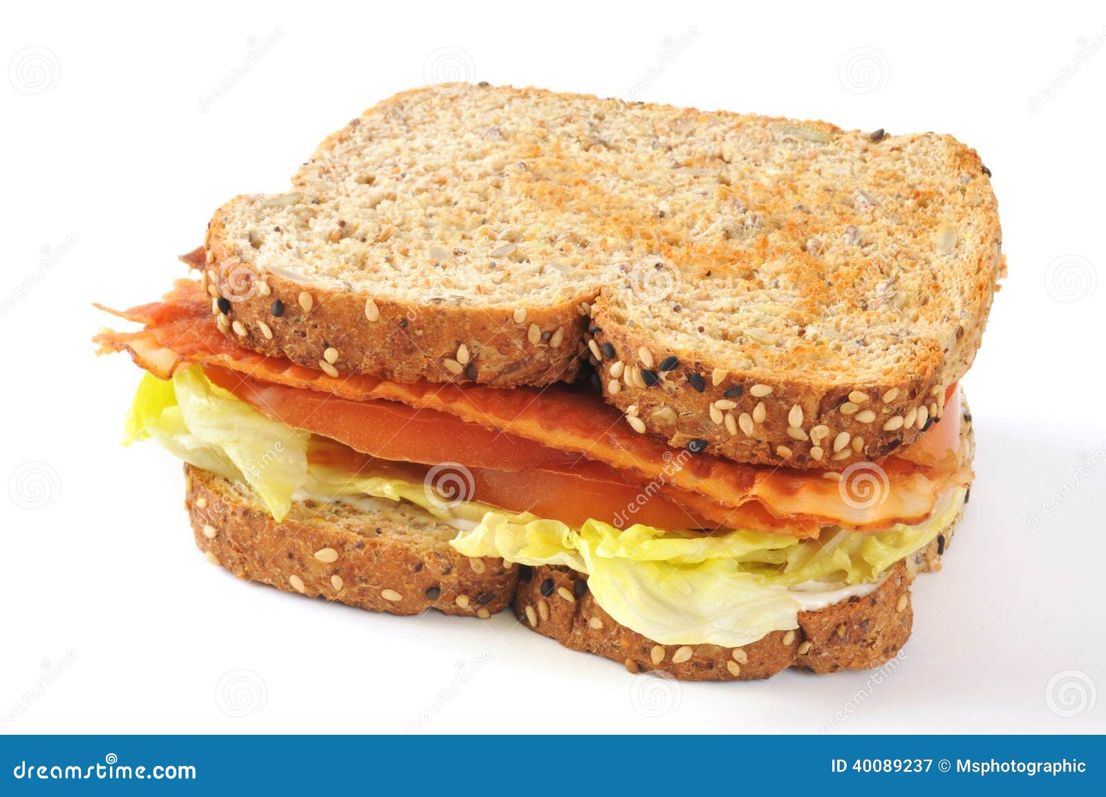 BLT Sandwich stock image. Image of poppy, sandwich, white - 40089237