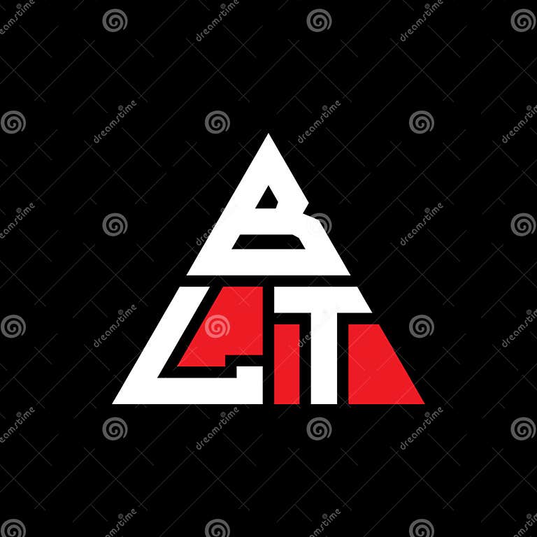 BLT Triangle Letter Logo Design with Triangle Shape. BLT Triangle Logo ...