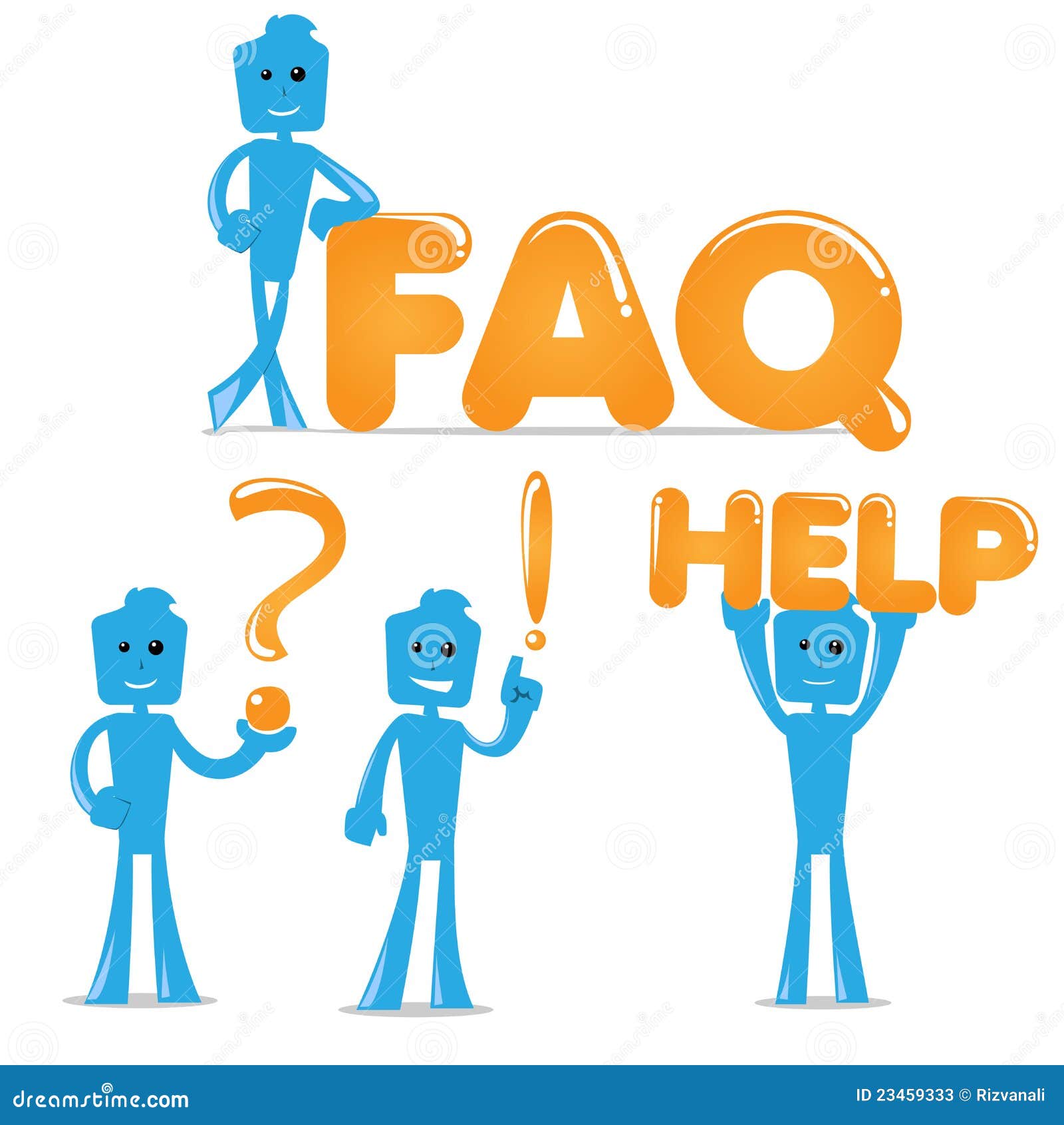 Blu Fun help stock vector. Illustration of creative, awesome - 23459333