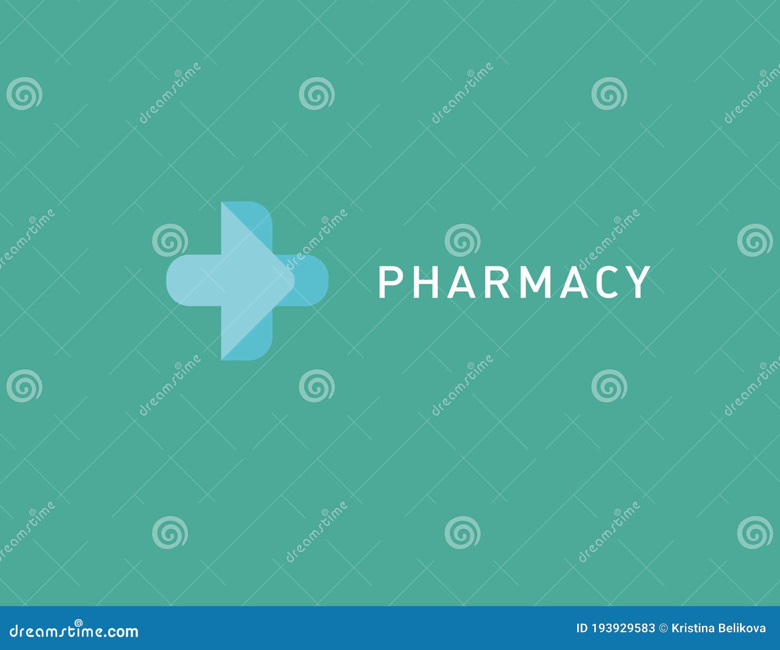 Logo Cross and Arrow Pointer Pharmacy Stock Vector - Illustration of ...