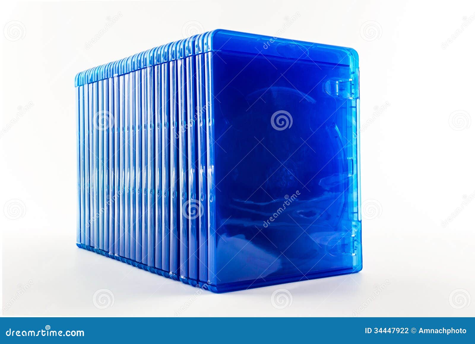Blu Ray disc boxes. stock photo. Image of home, data - 34447922