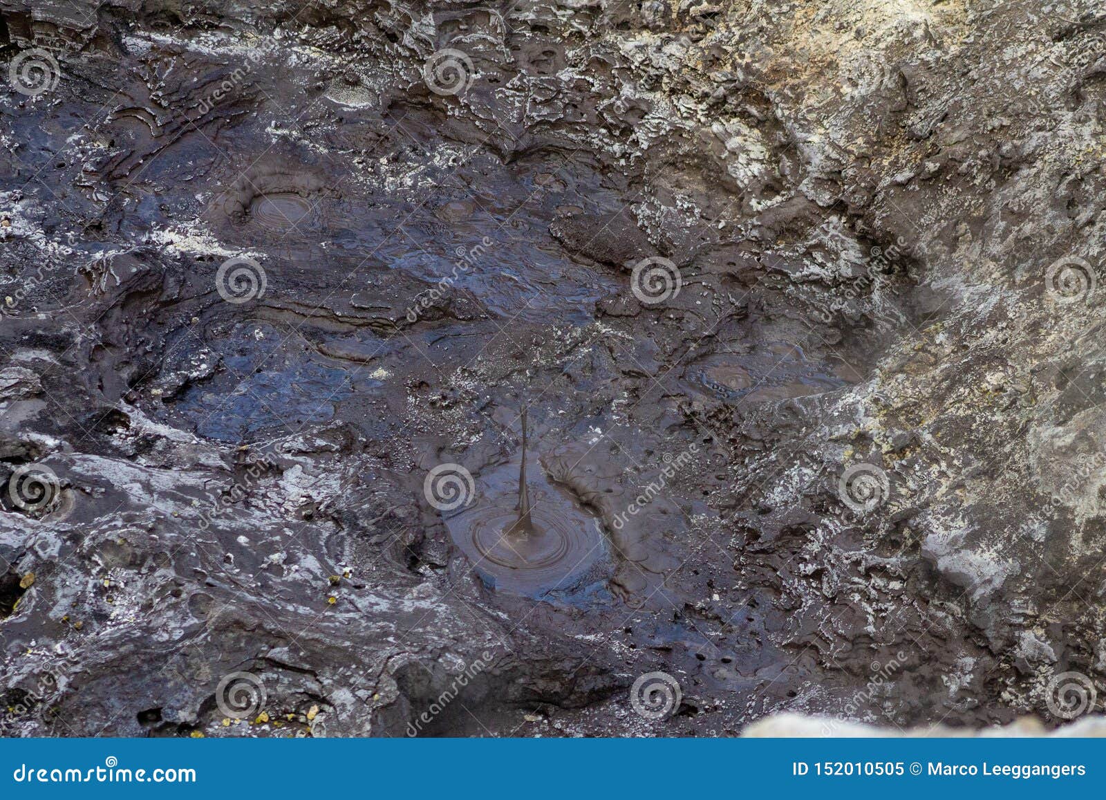 A Blub in a Mud Hole, Hot Unstable Vulcano Ground Stock Image - Image ...