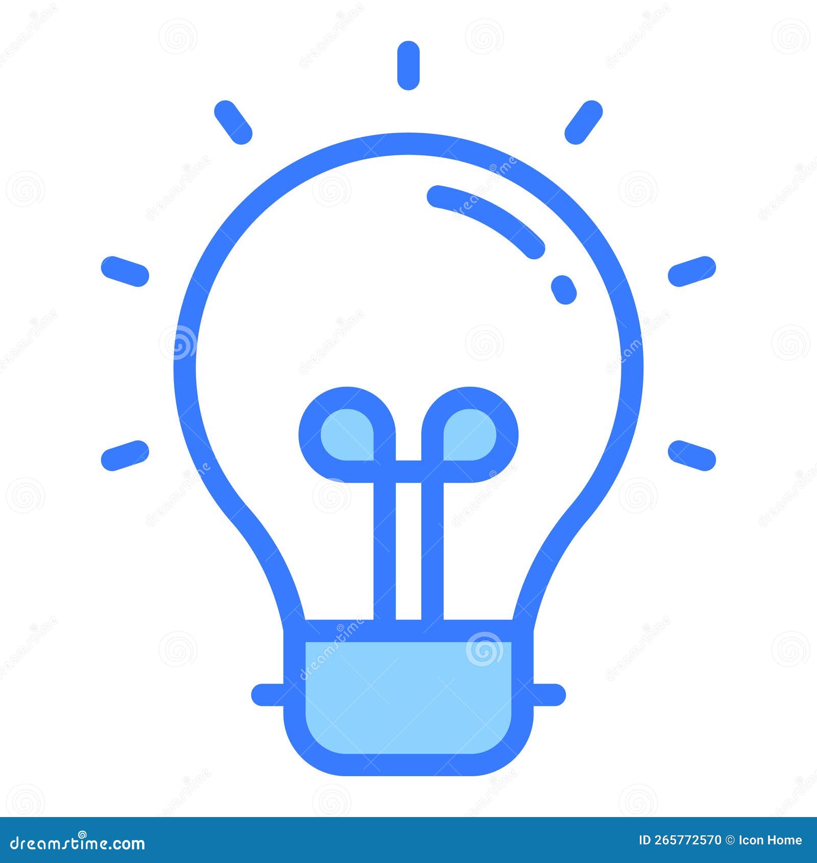 Blub Vector Line Icon, School and Education Icon Stock Vector ...