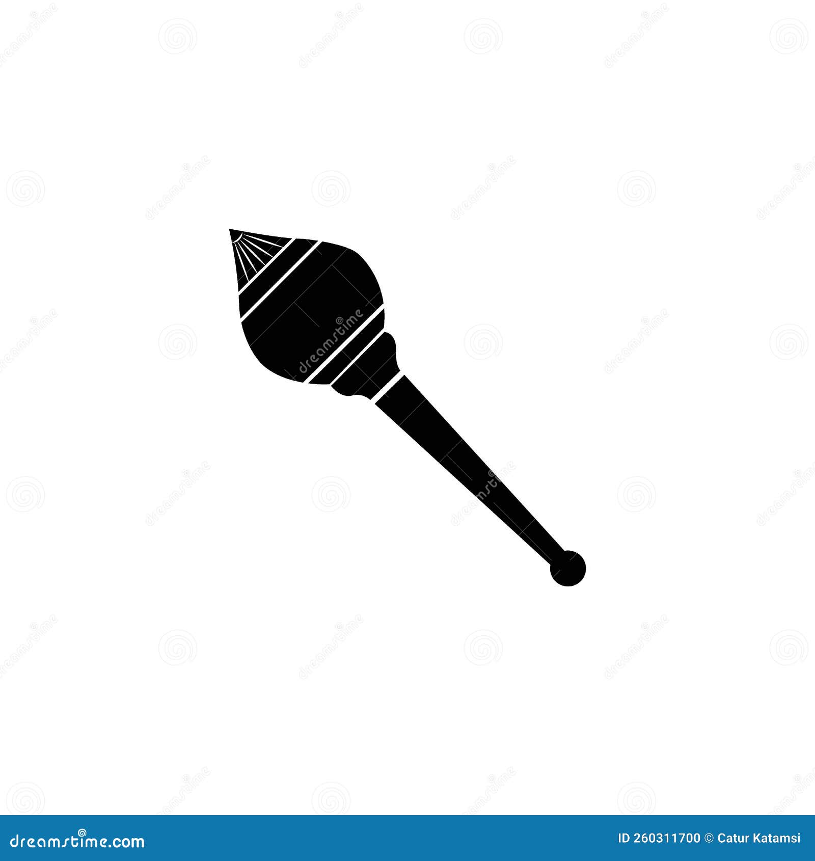 Bludgeon icon logo vector stock illustration. Illustration of warrior ...