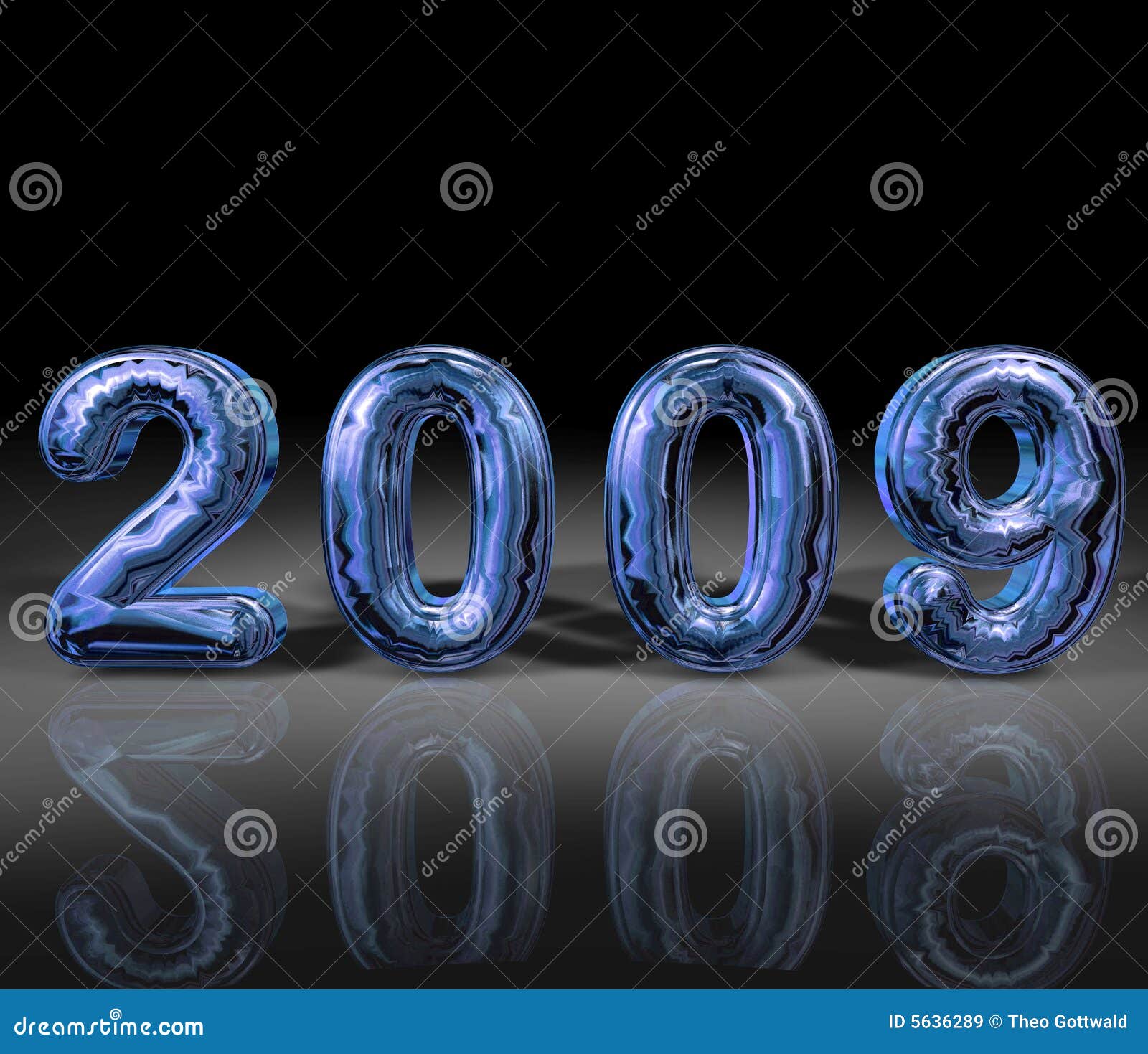 Blue 2009 stock illustration. Illustration of graphic - 5636289