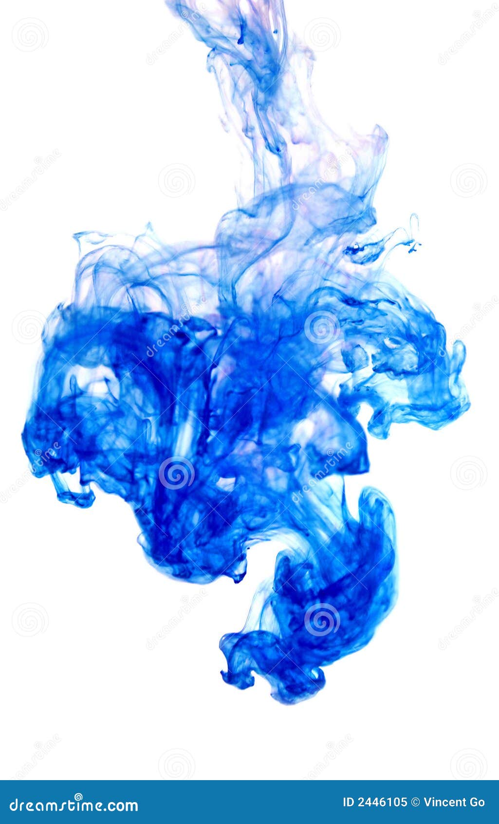 Blue stock image. Image of cool, flow, blue, paint, abstract - 2446105
