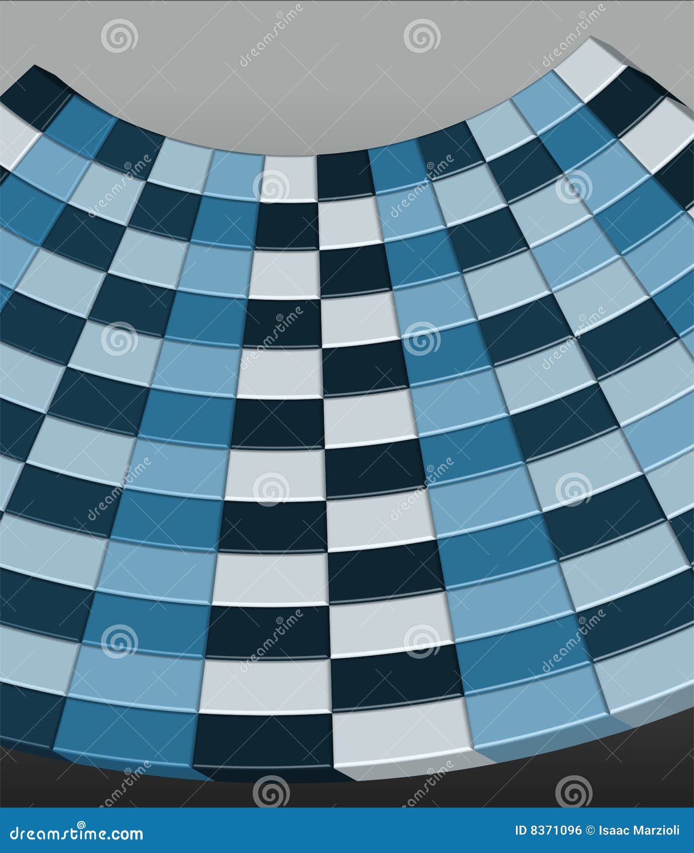 Blue 3D Checkerboard - Vector Illustration Stock Illustration ...