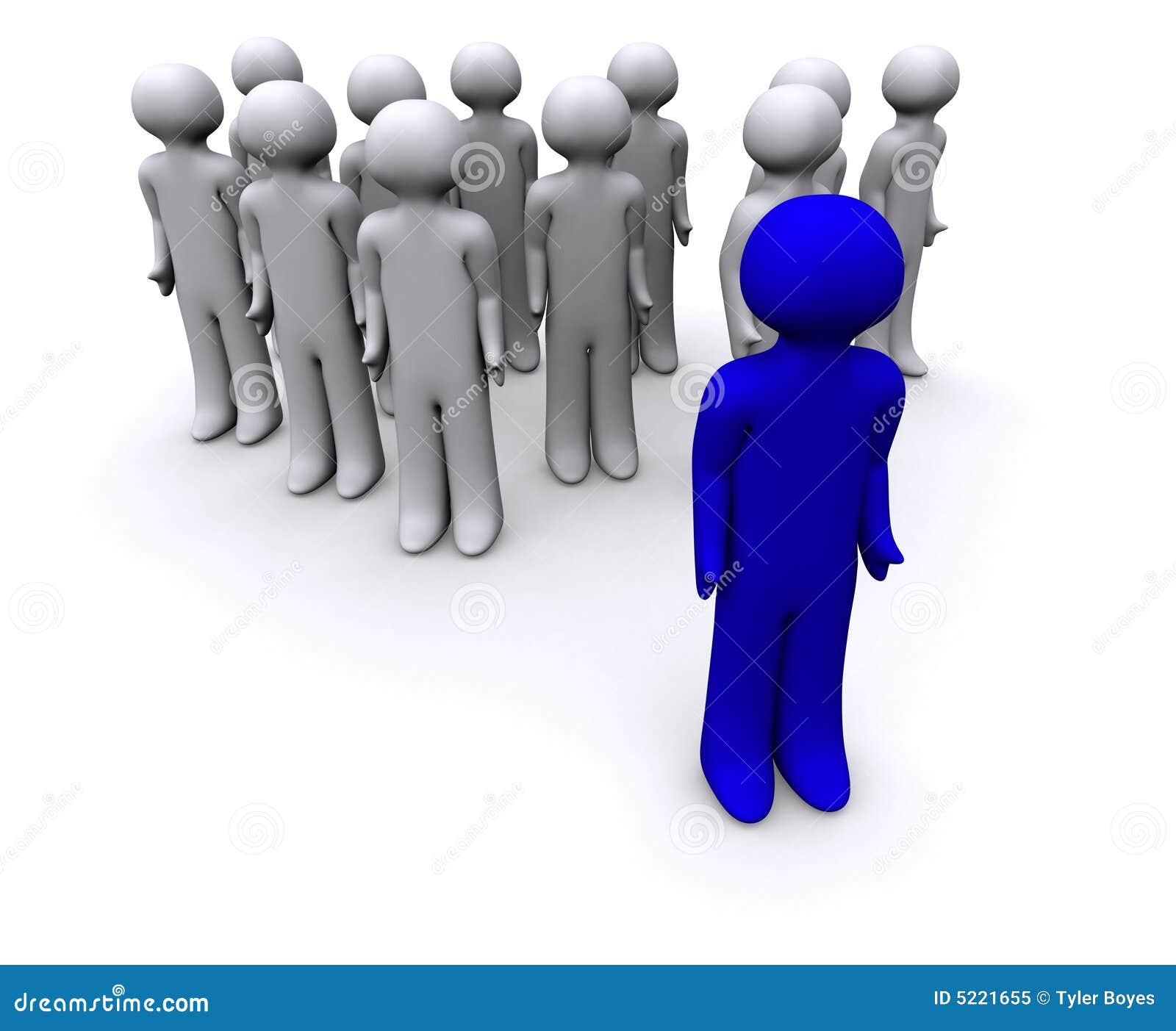 Blue 3D Guy stock illustration. Illustration of people - 5221655
