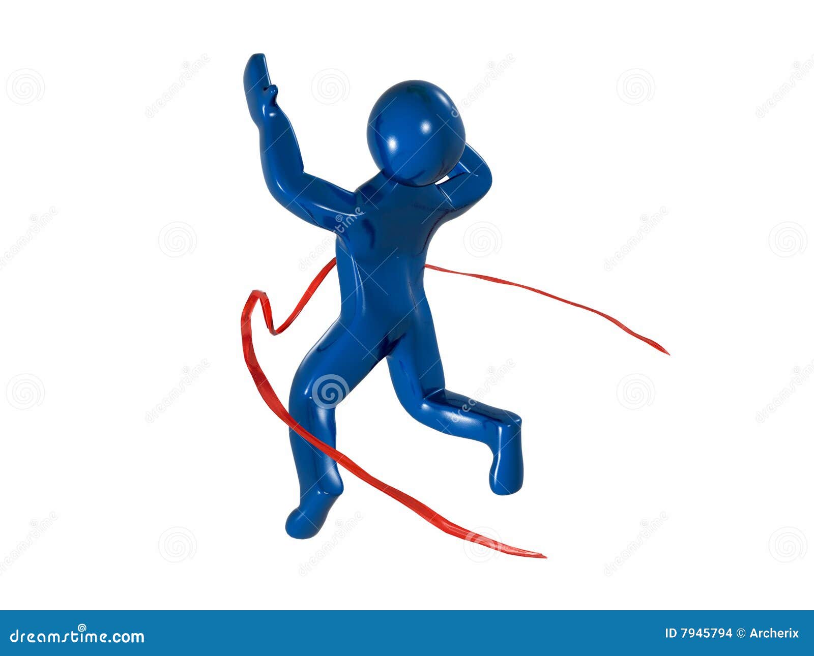 Blue 3D Man, Finishing Picture. Image: 7945794