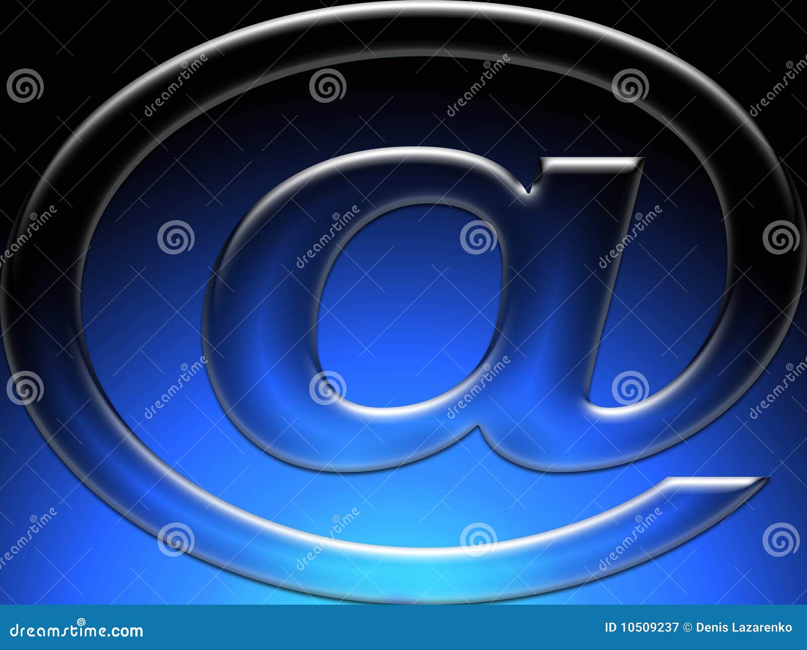 Blue 3D at symbol stock illustration. Illustration of graphical - 10509237