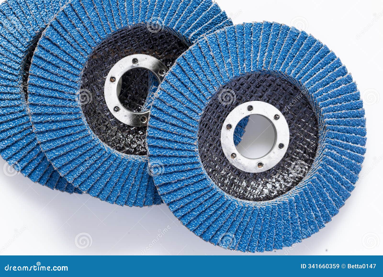 Blue Abrasive Grinding Disc for Metalworking Stock Image - Image of ...