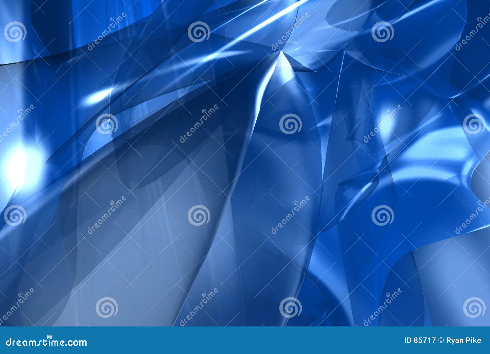 Blue abstract 3d render stock illustration. Illustration of shimmer - 85717