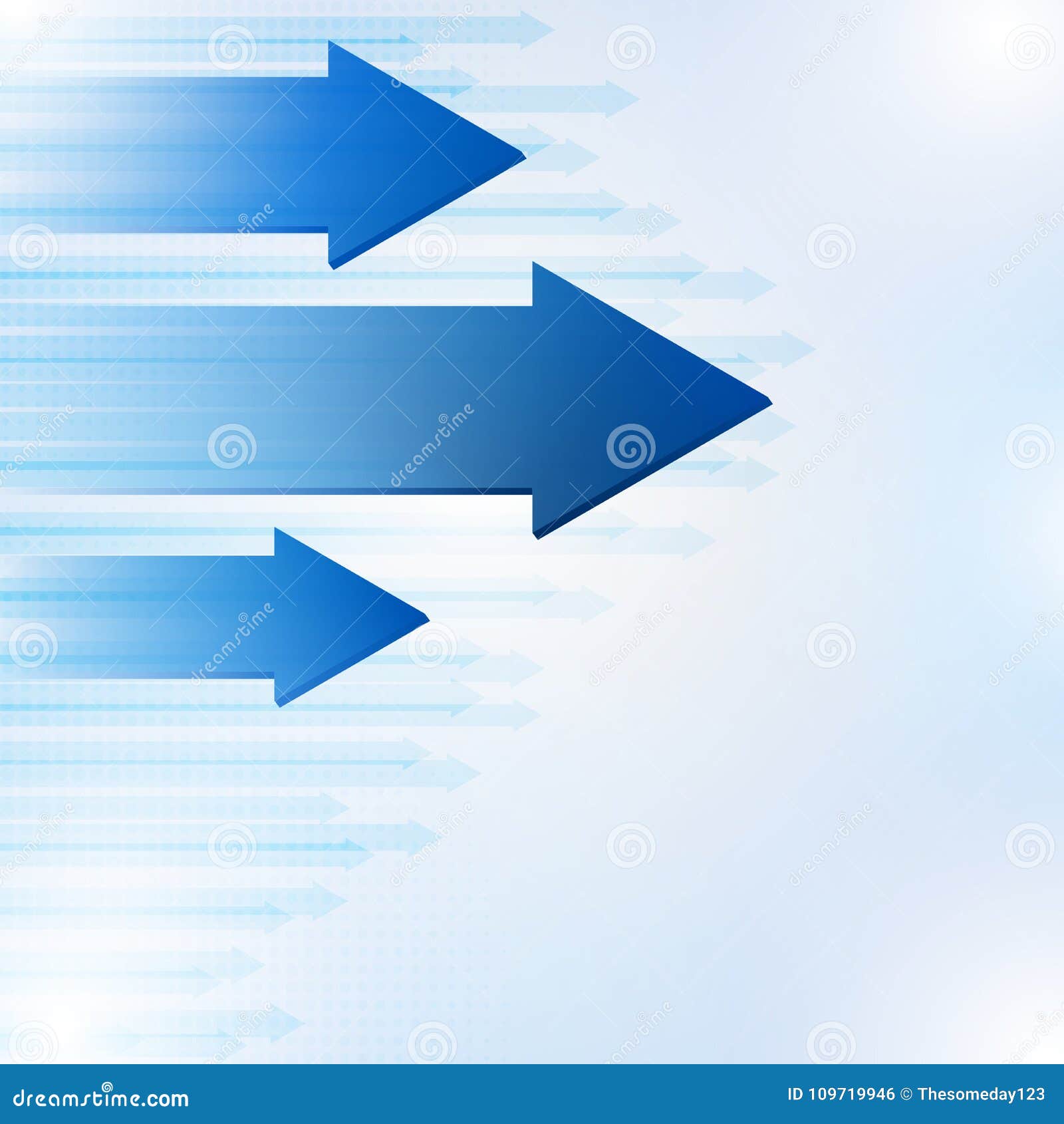 Blue Abstract Arrows Background, Vector Illustration Stock Vector ...