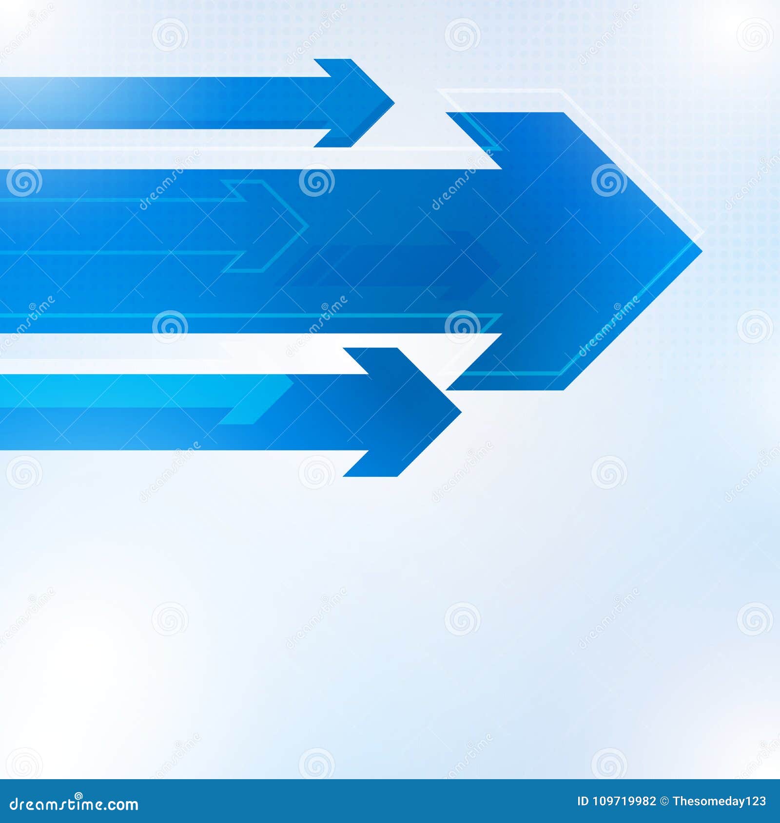 Blue Abstract Arrows Background, Vector Illustration Stock Vector ...