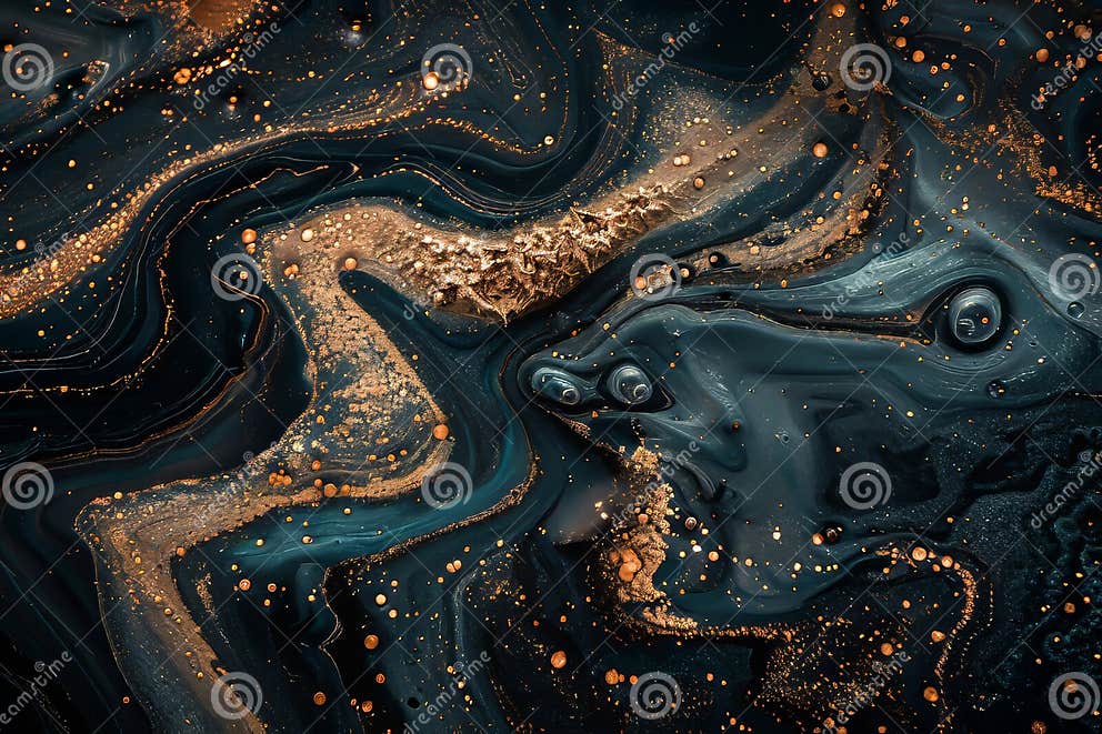 Blue Abstract Art Background with Liquid Grunge Texture for Creative ...