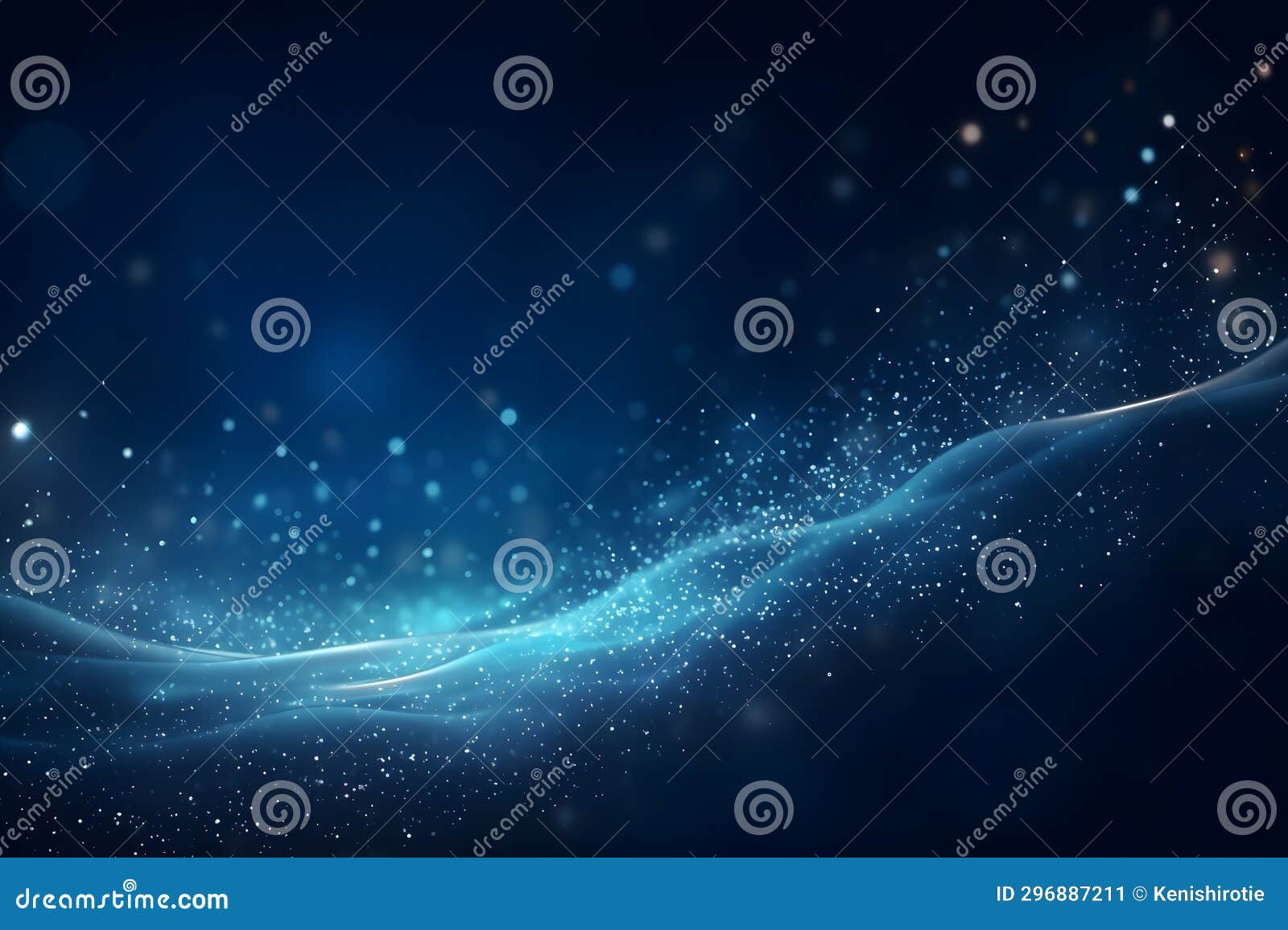Blue Abstract Art for Backgrounds and Wallpapers Stock Illustration ...