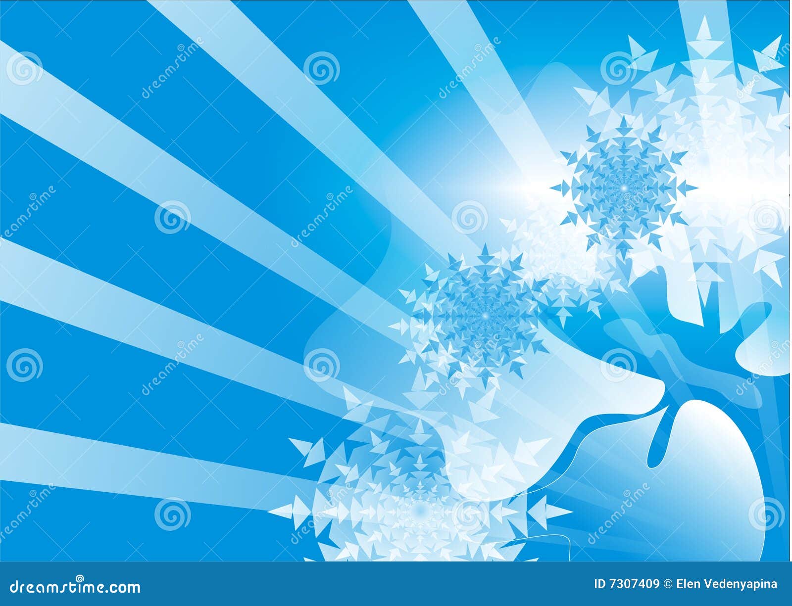 Blue abstract background stock vector. Illustration of unique - 7307409