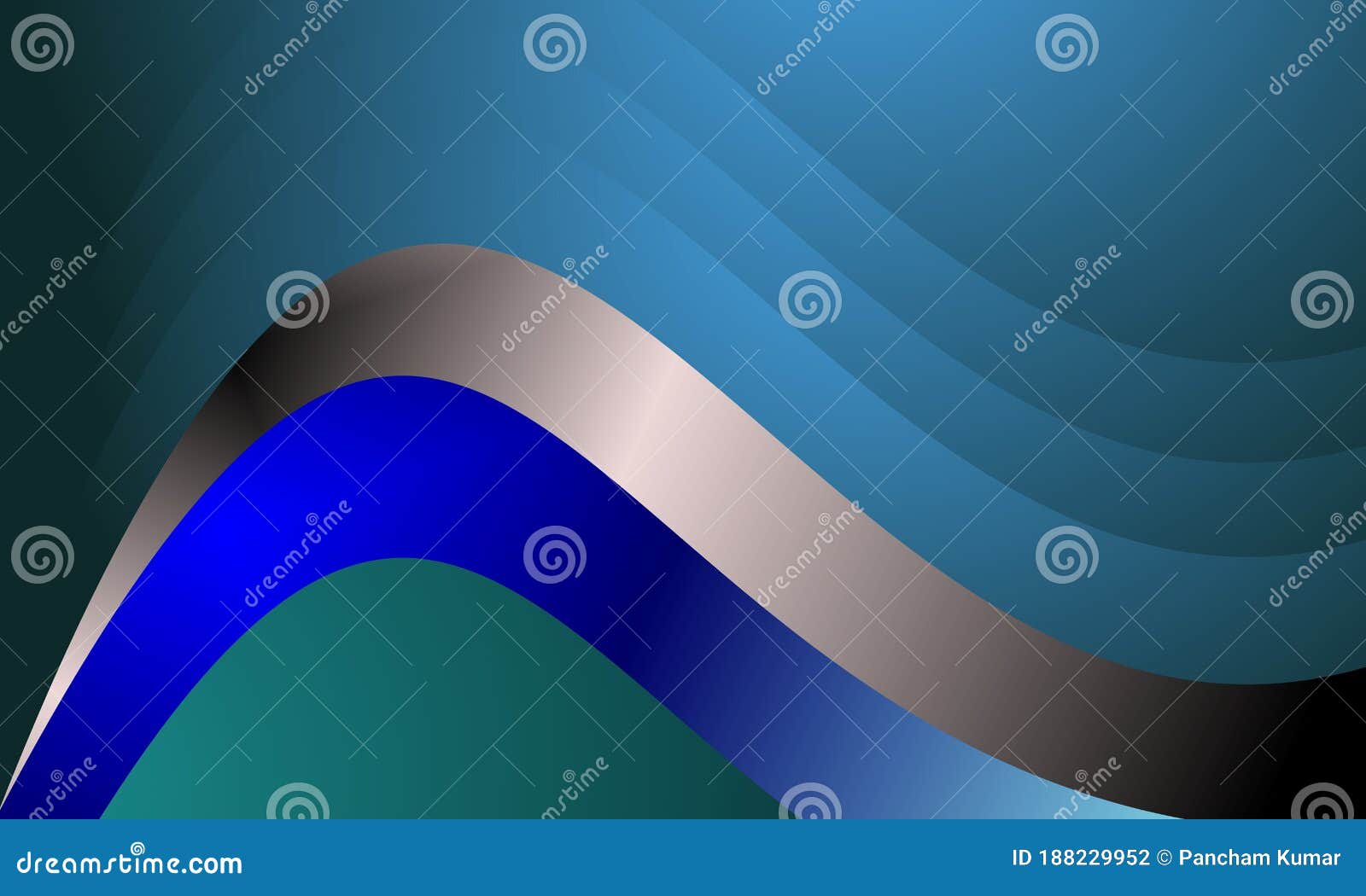 Blue Abstract Background. stock vector. Illustration of curved - 188229952
