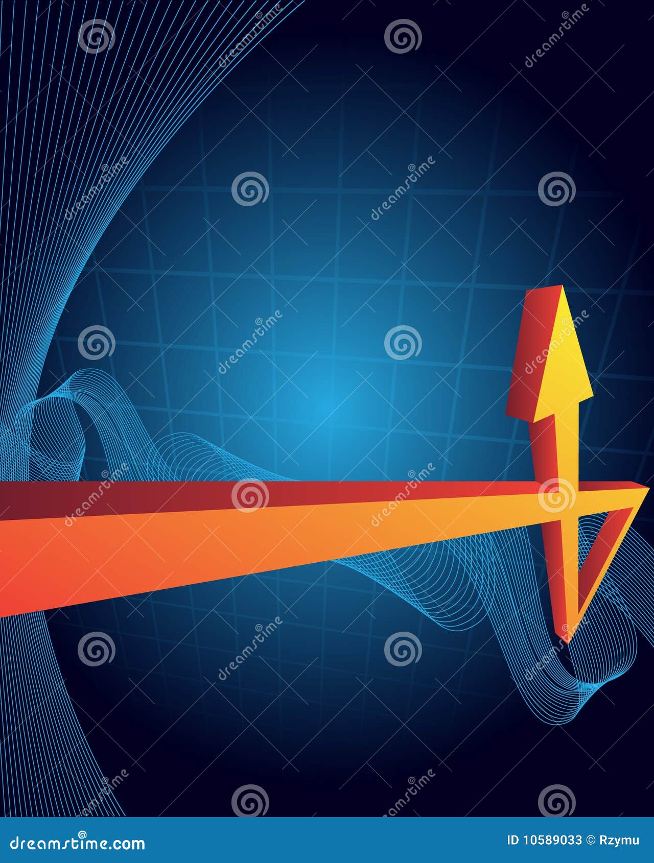 Blue Abstract Background with Arrows Stock Vector - Illustration of ...