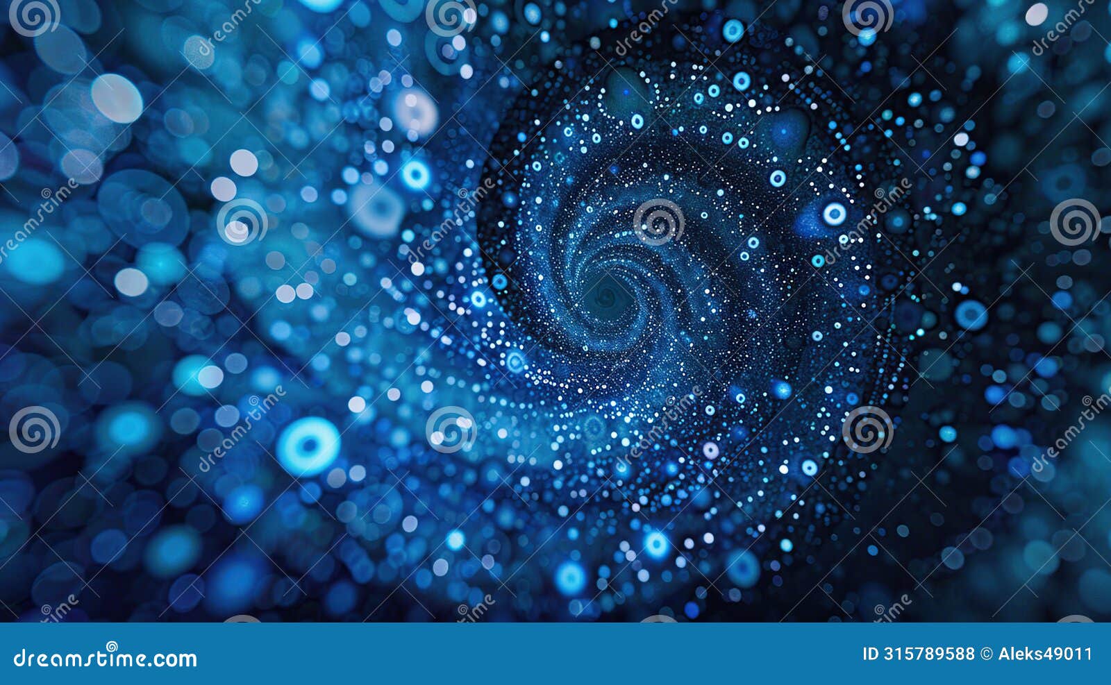 Blue Abstract Background. Blur Particles. Art Design.generative Ai ...