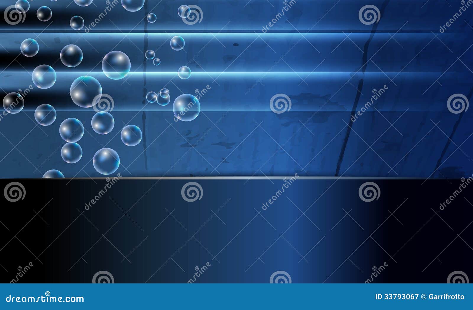 Blue abstract background stock vector. Illustration of bubble - 33793067