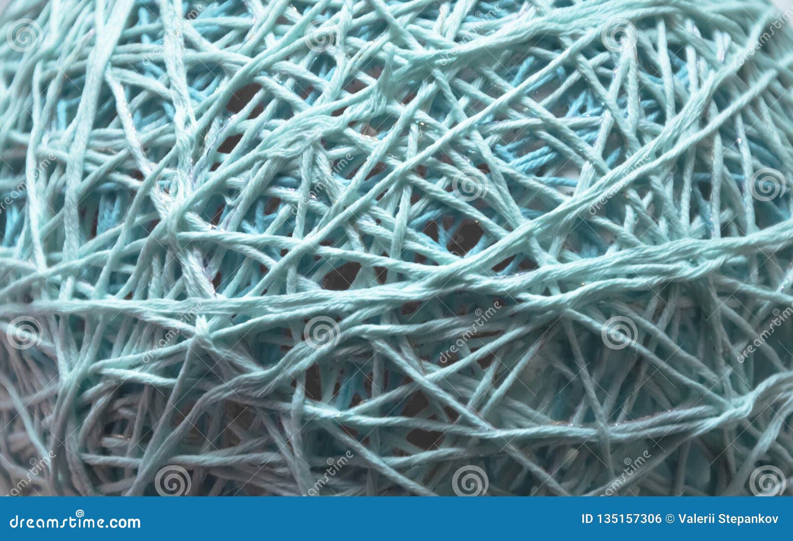 Blue Abstract Background with Cotton Thread Texture. Stock Photo ...