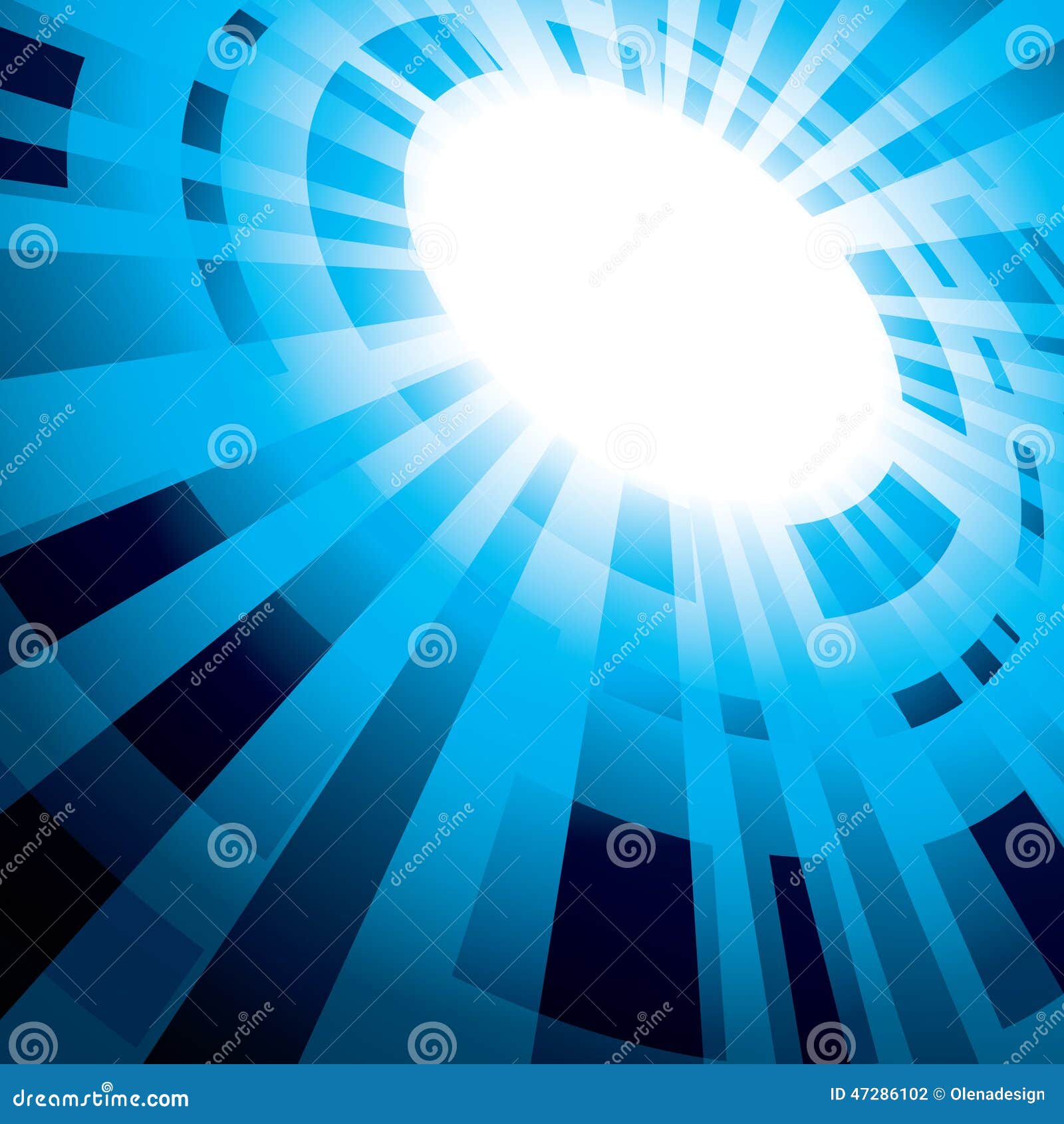 Blue Abstract Background with Flash - Vector Stock Vector ...
