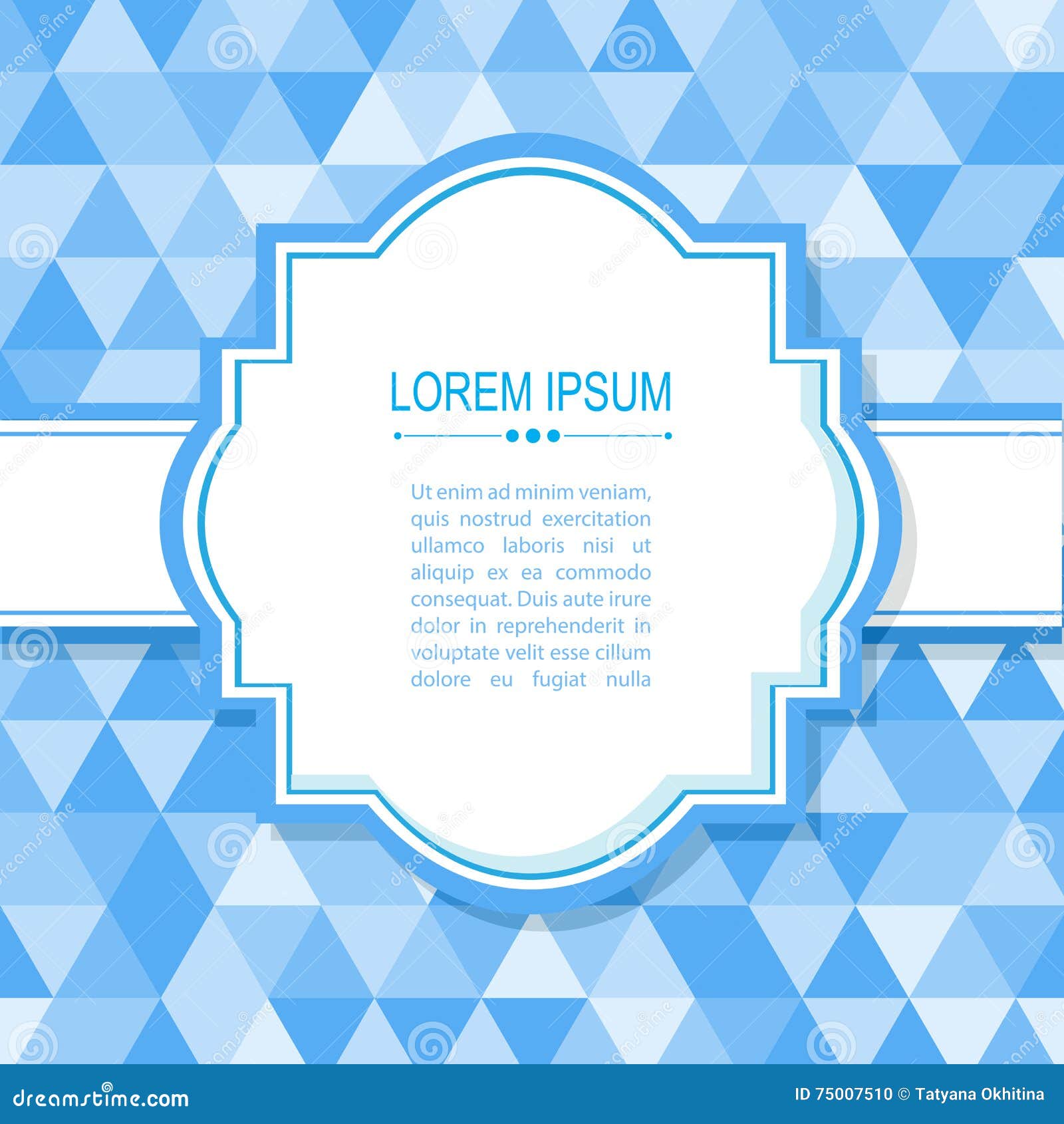 Blue abstract background stock vector. Illustration of border - 75007510