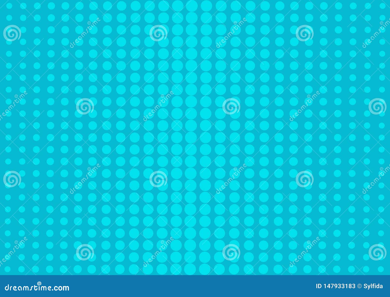 Blue Abstract Background with Halftone Dots in Pop Art Style. Vector ...