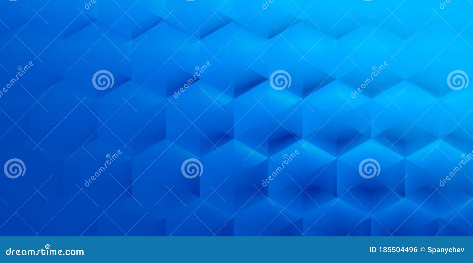 Blue Abstract Background with Hexagonal Elements Stock Illustration ...