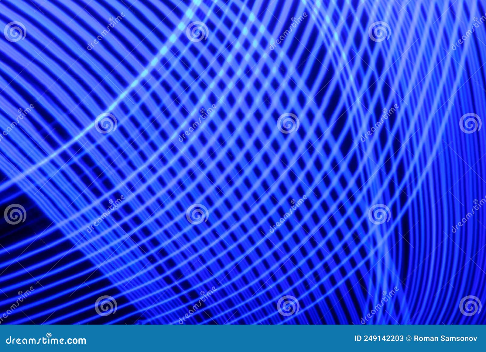 Blue Abstract Background of LED Lines Stock Illustration - Illustration ...