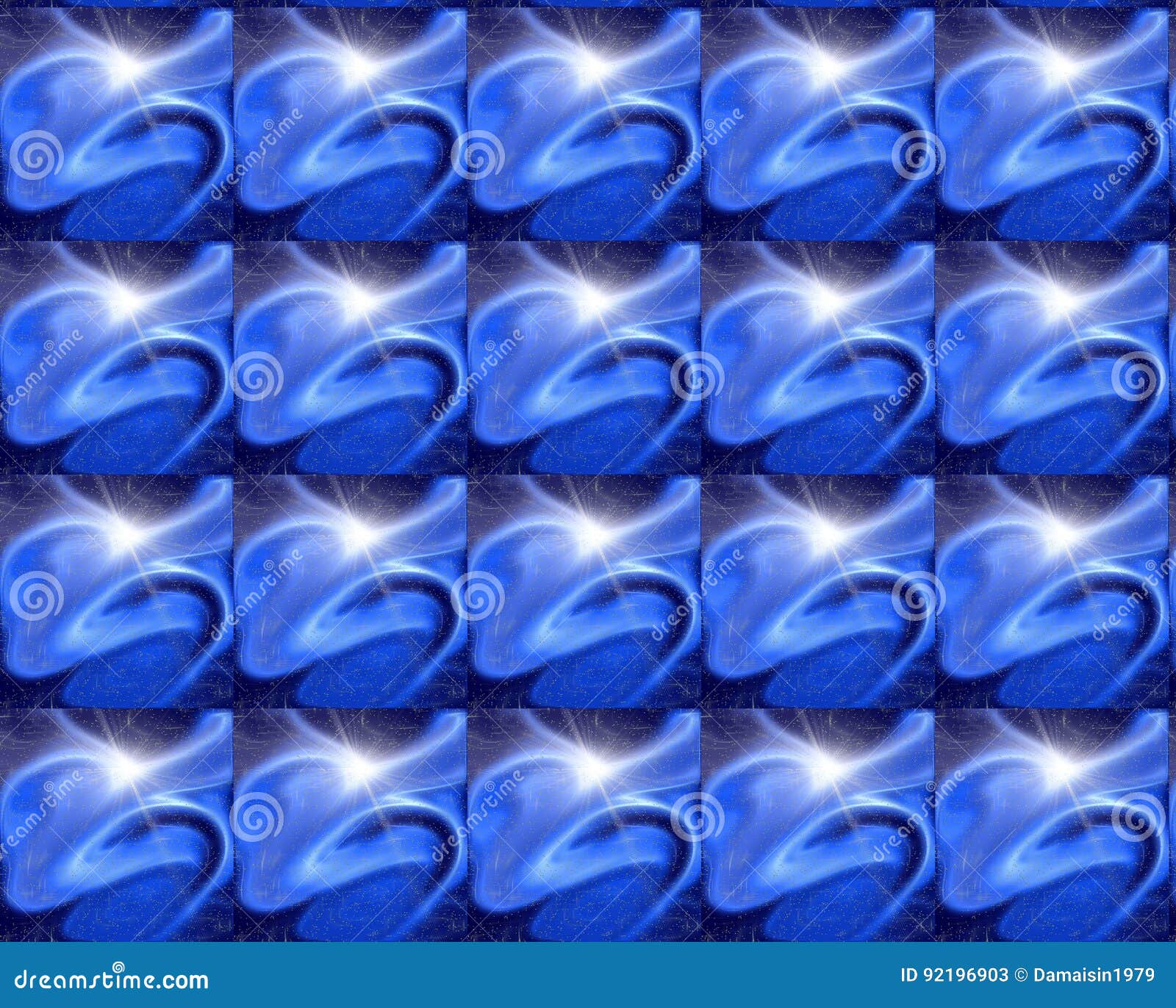Blue Abstract Background with Lights Stock Illustration - Illustration ...