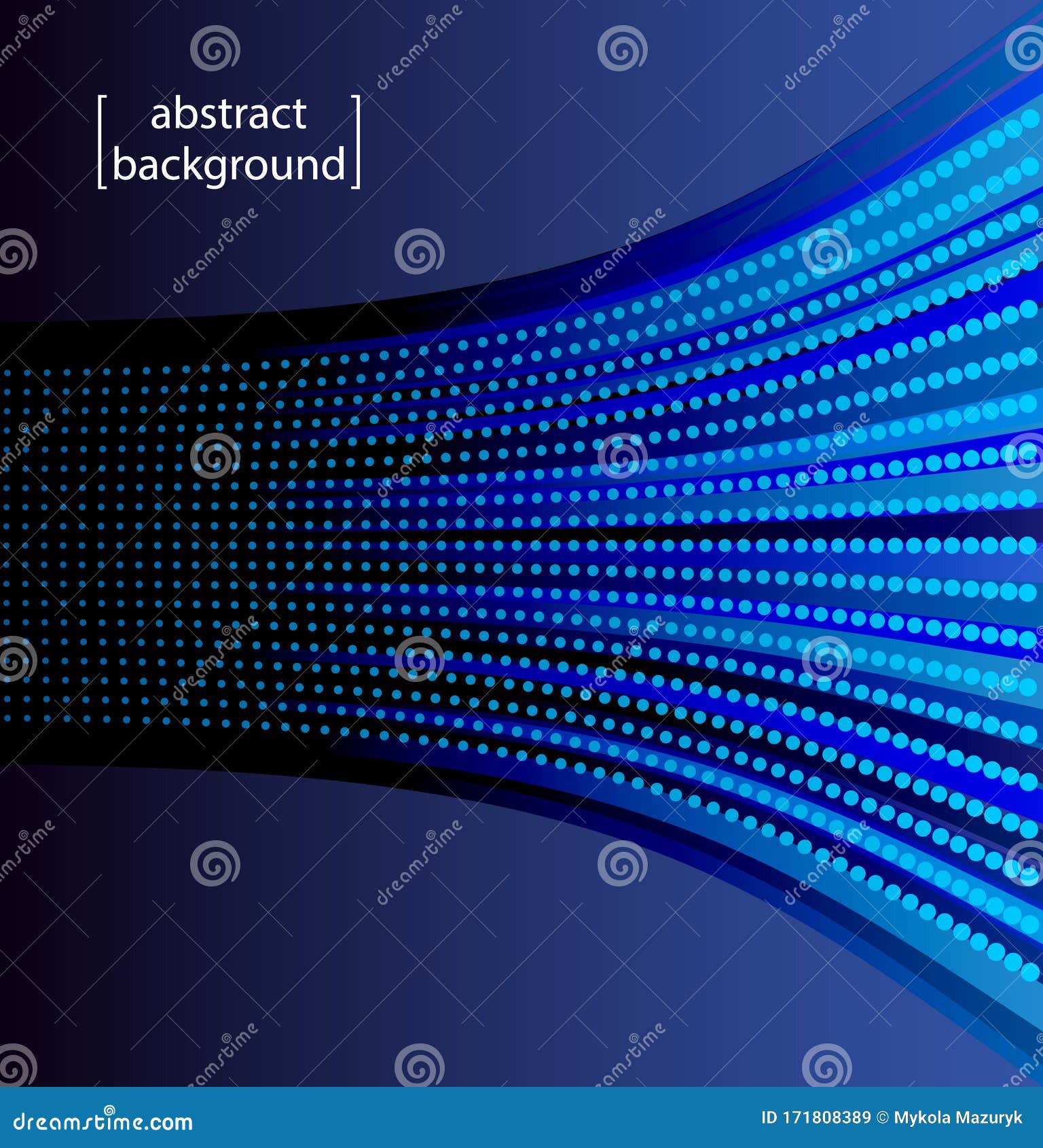 Blue Abstract Background with Lines and Dots Stock Vector ...