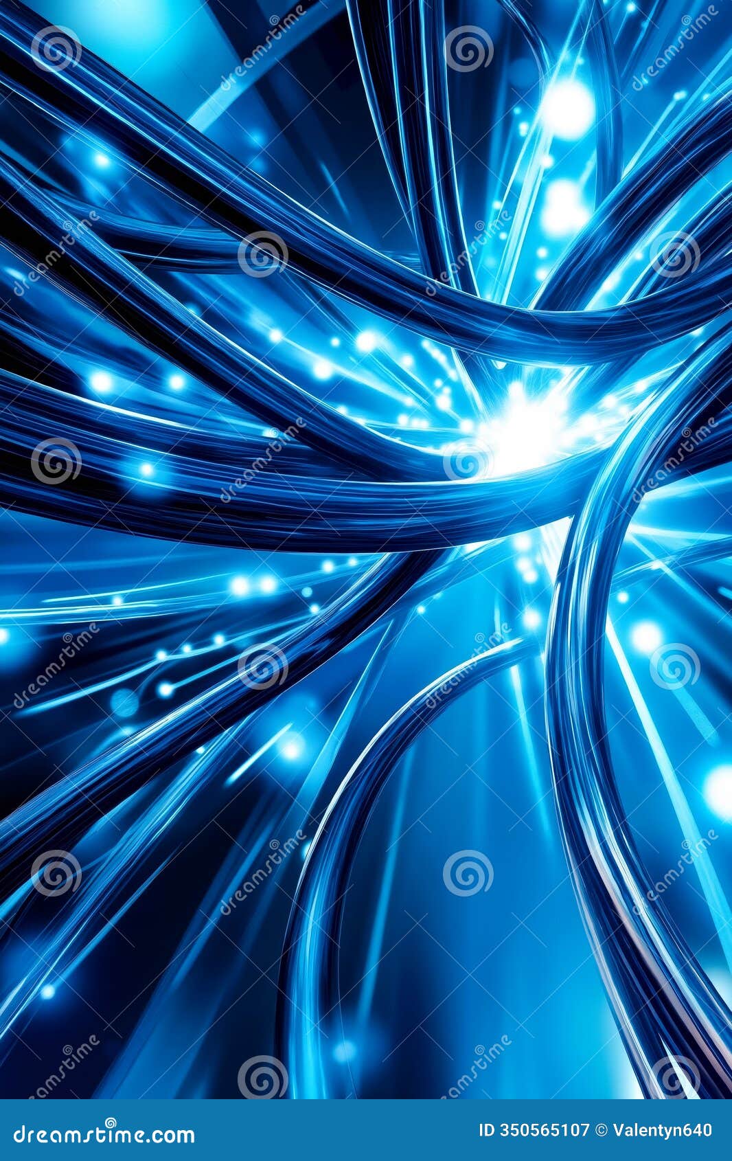 A Blue Abstract Background with a Lot of Light Streaks Stock Image ...